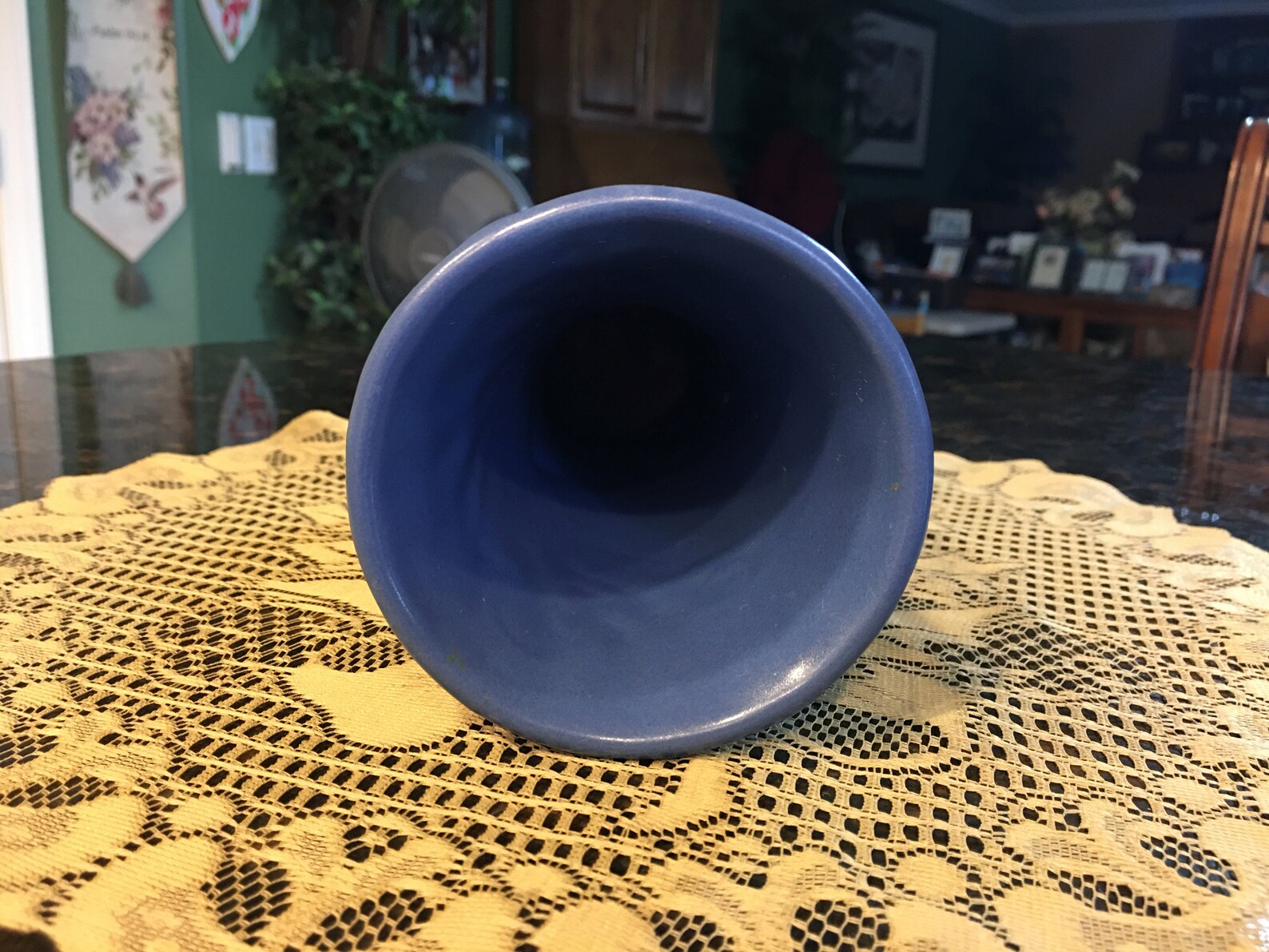 Rare Red Wing Leaf Vase #855 Blue From 1930's - Etsy