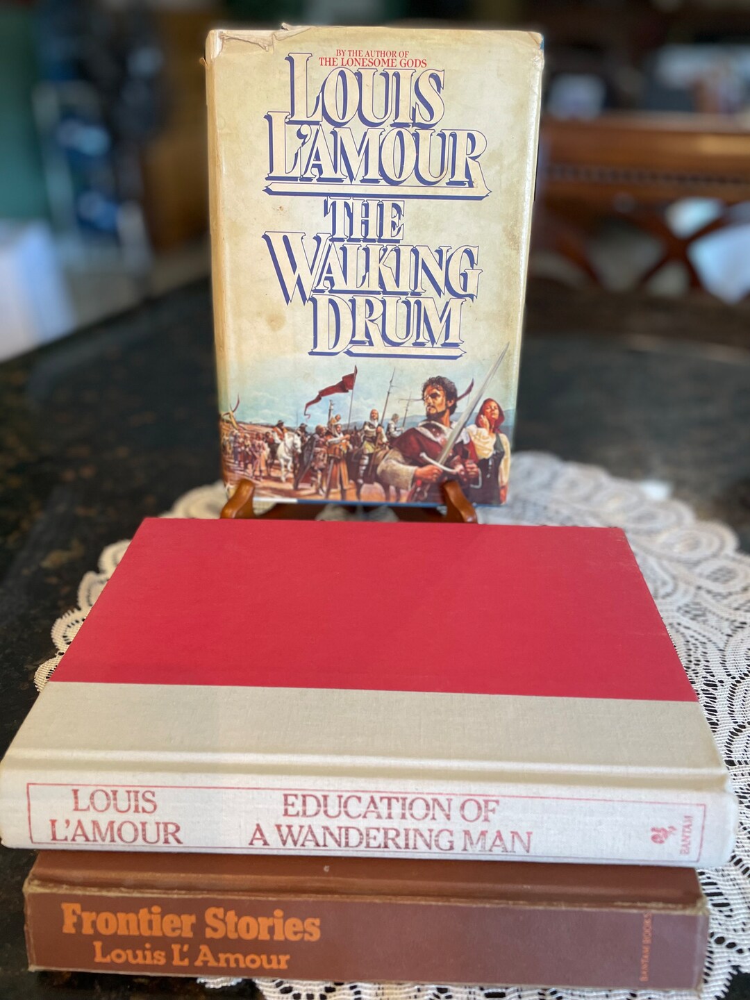THREE LOUIS L'AMOUR Hard Cover First Edition Books: the Walking Drum ...