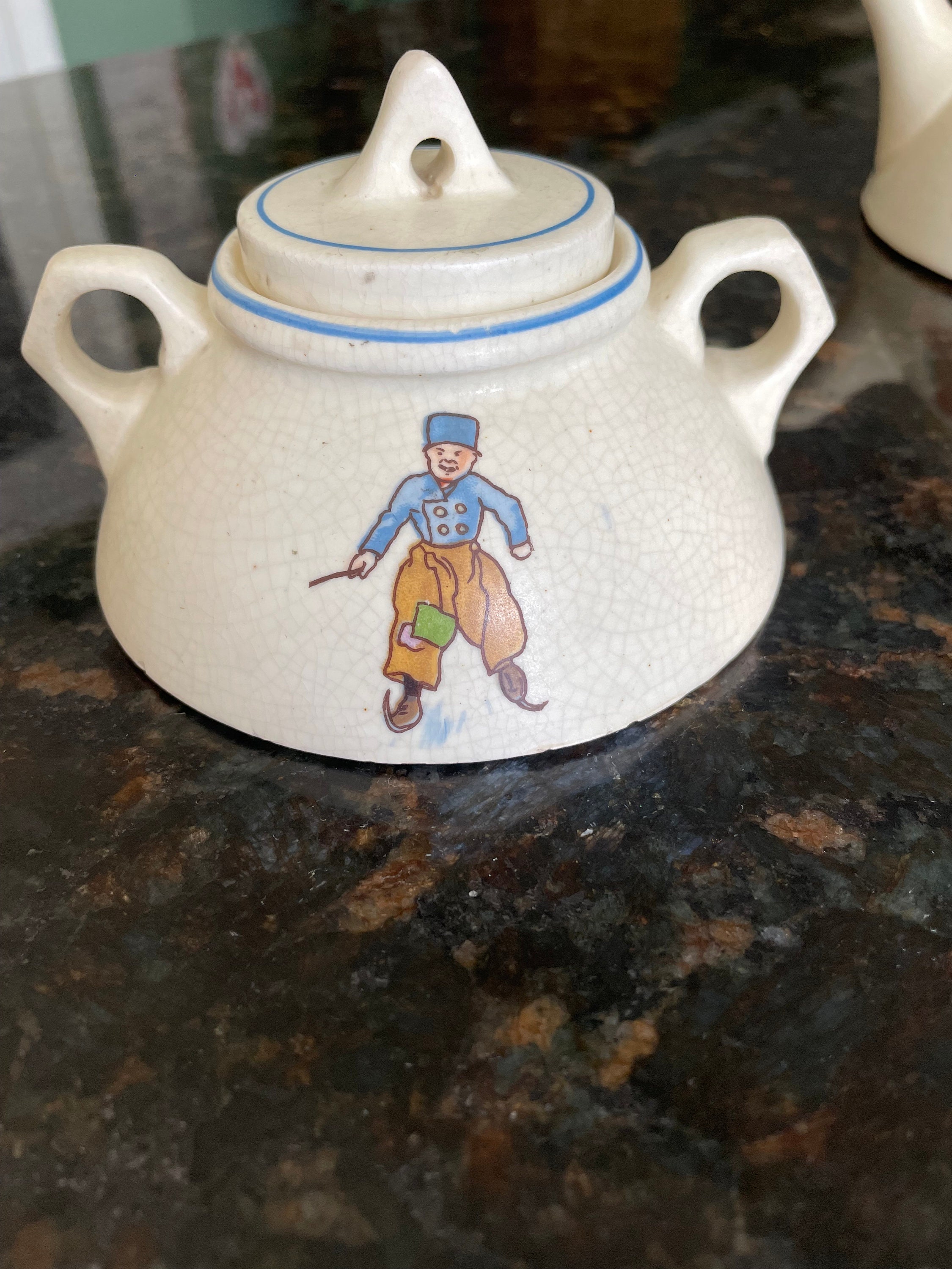 1910 Roseville Pottery Dutch Creamware Tea Set: Teapot - Etsy