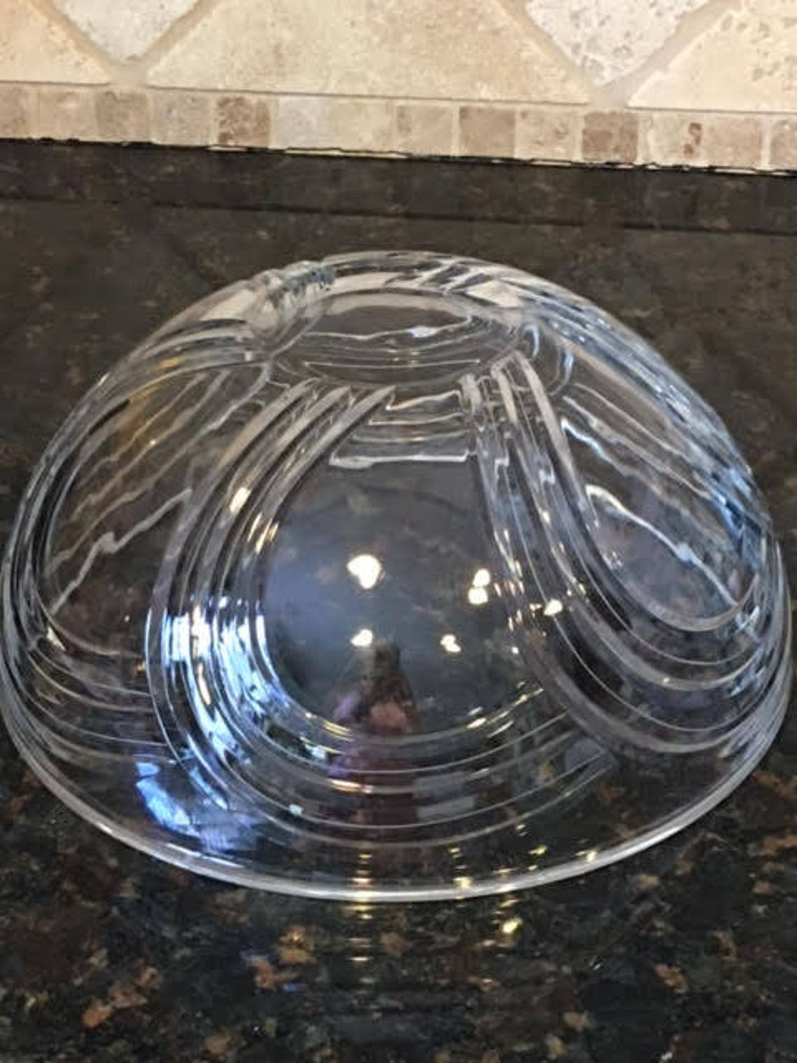 Vintage Rogaska Crystal Maestro Round Bowl, SIGNED 1980s Mid Century ...
