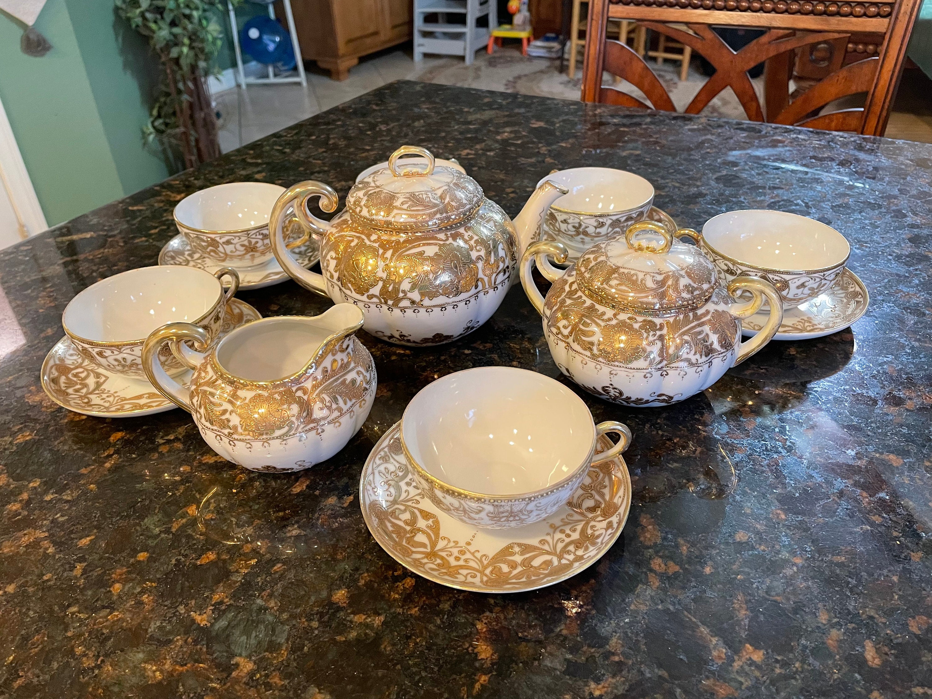 Nagoya SNB Nippon Tea/dessert Set 17 Pieces of Melon Shaped - Etsy