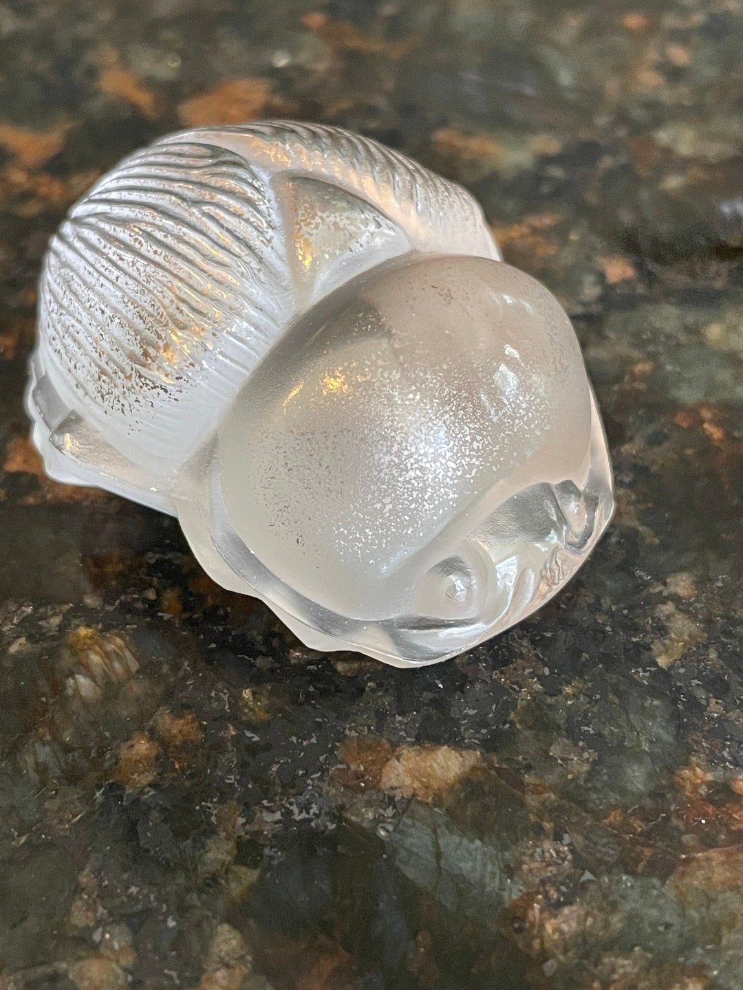 Lalique Gold Tinged Glass Scarab Perfect French Studio, Signed - Etsy