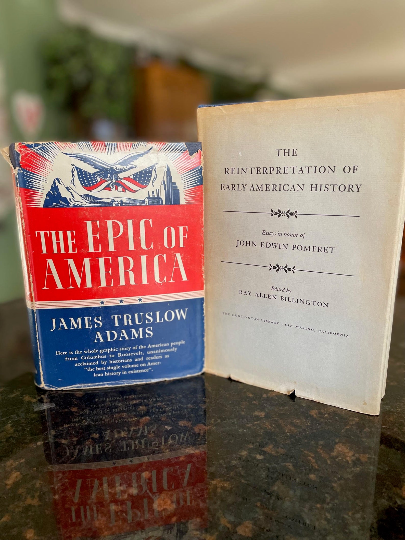 TWO First Edition History Books: the Epic of America 1931 and - Etsy
