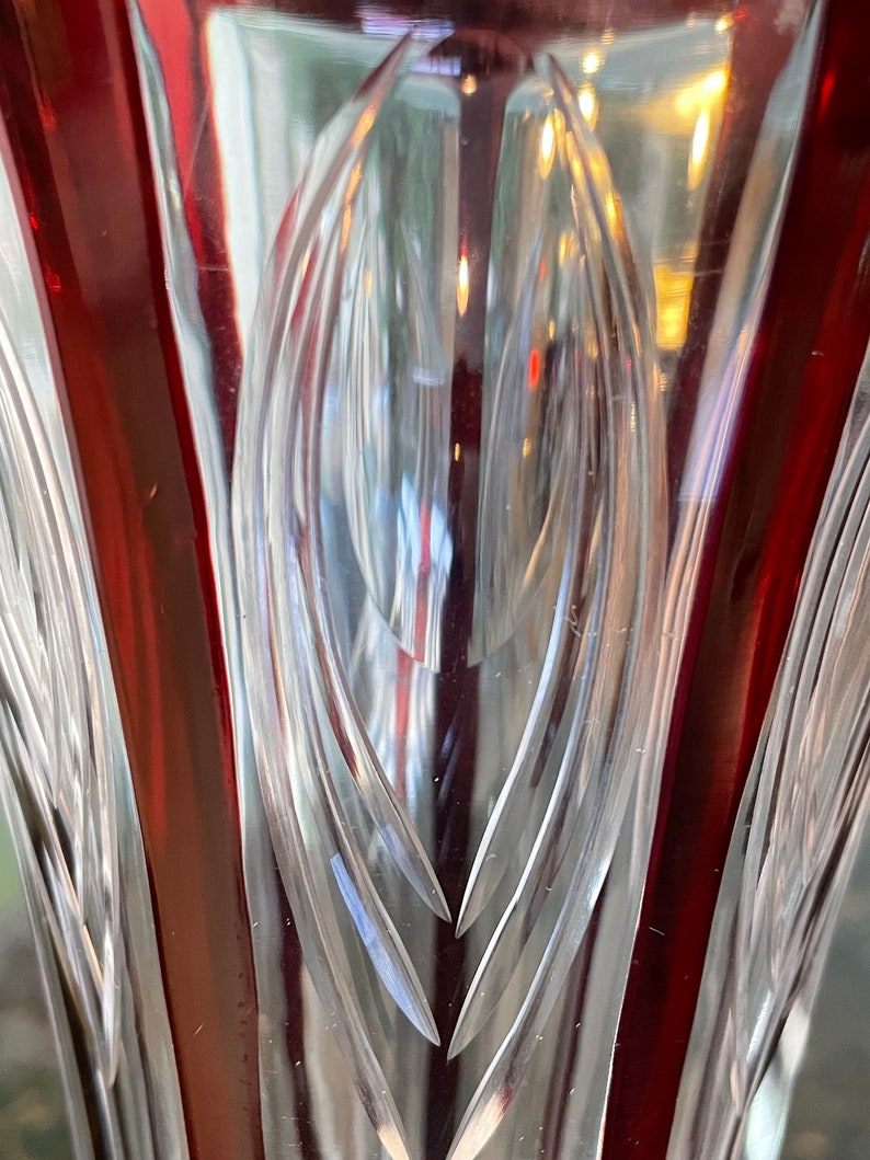 Glorious Unique Huge Stunning RUBY Cut to Clear Bohemia - Etsy