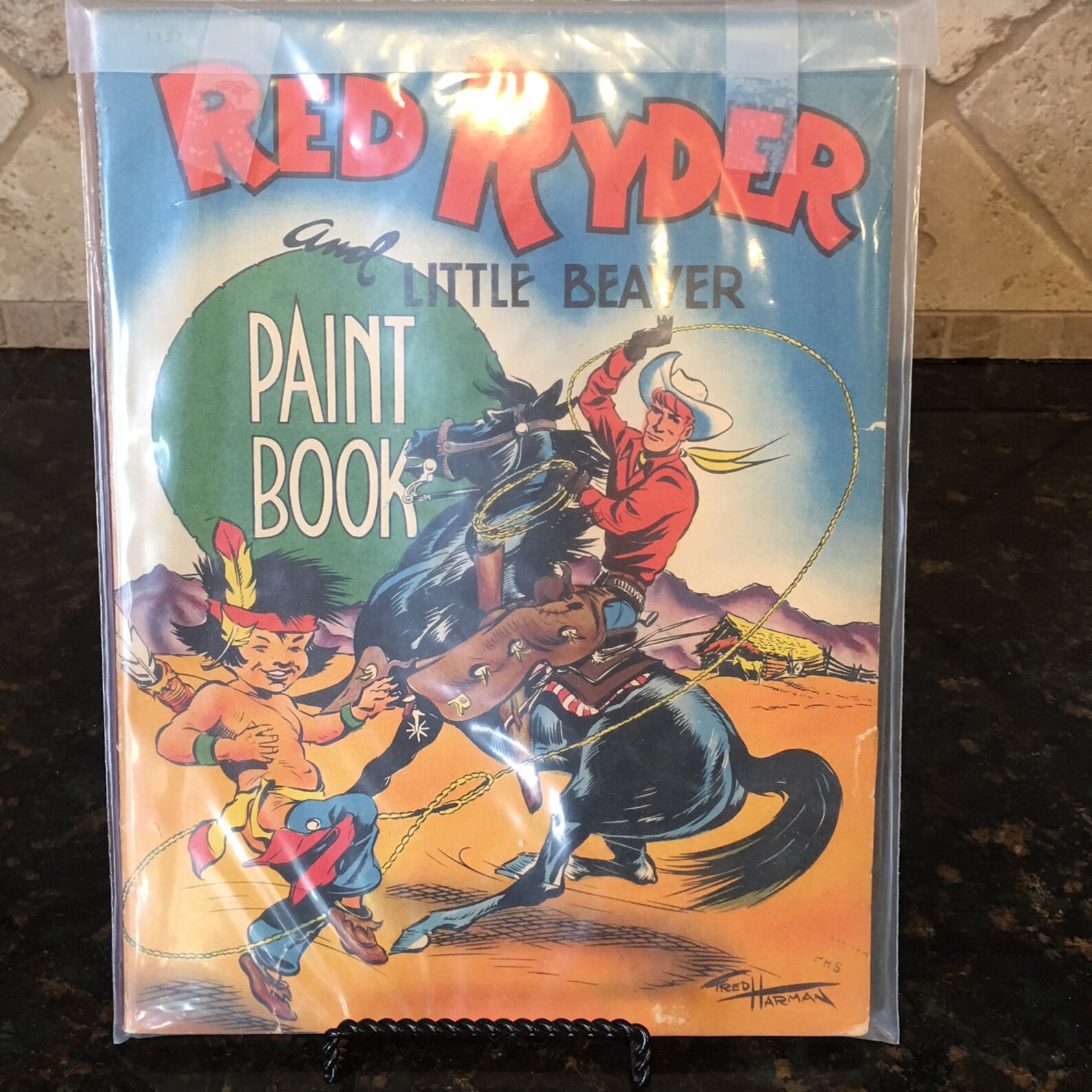 Red Ryder and Little Beaver Paint Book 1153 whitman, 1947. Fred Harman ...