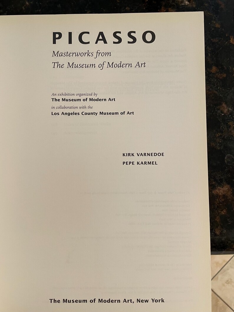 Picasso: Masterworks From the Museum of Modern Art, an Exhibition ...