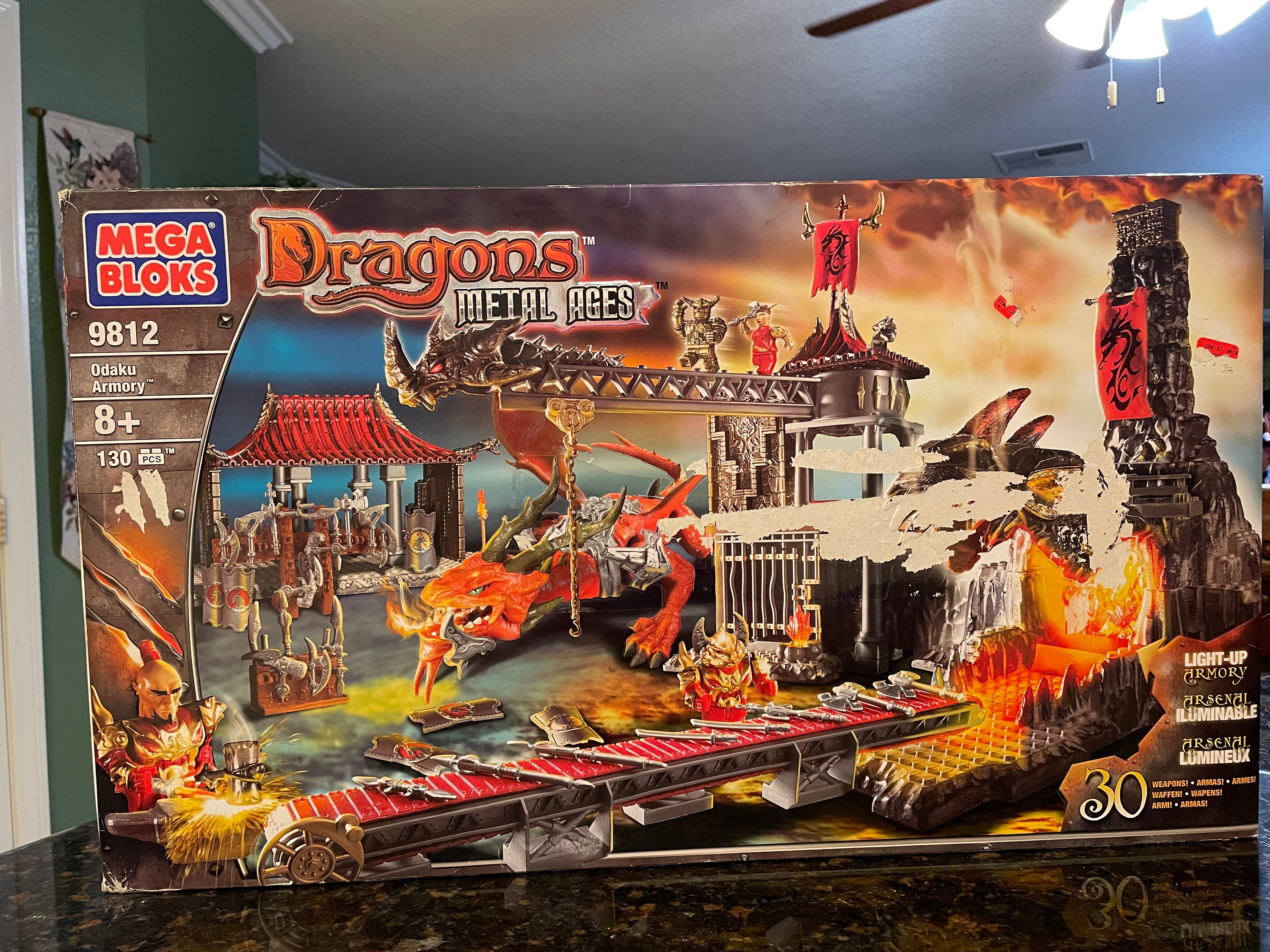 Mega Bloks Construx Dragons Metal Ages Odaku Armory (9812) Vintage ...
