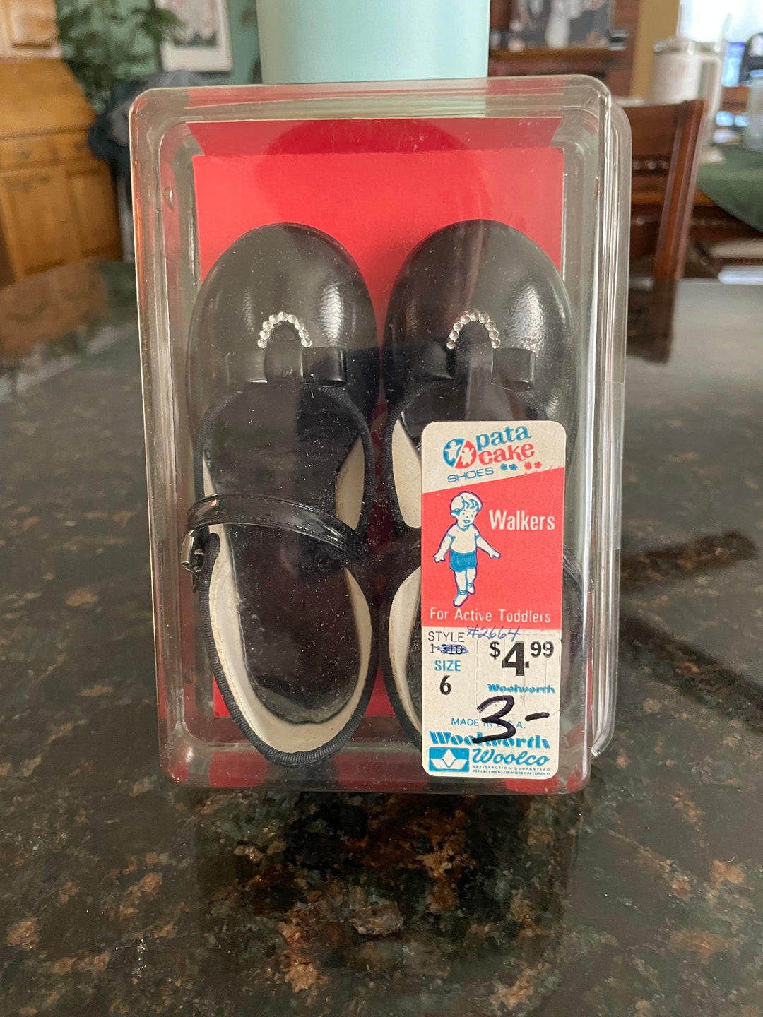 Pata Cake Shoes Baby Shoes Black Patent Leather Size 6 Woolworth Woolco ...