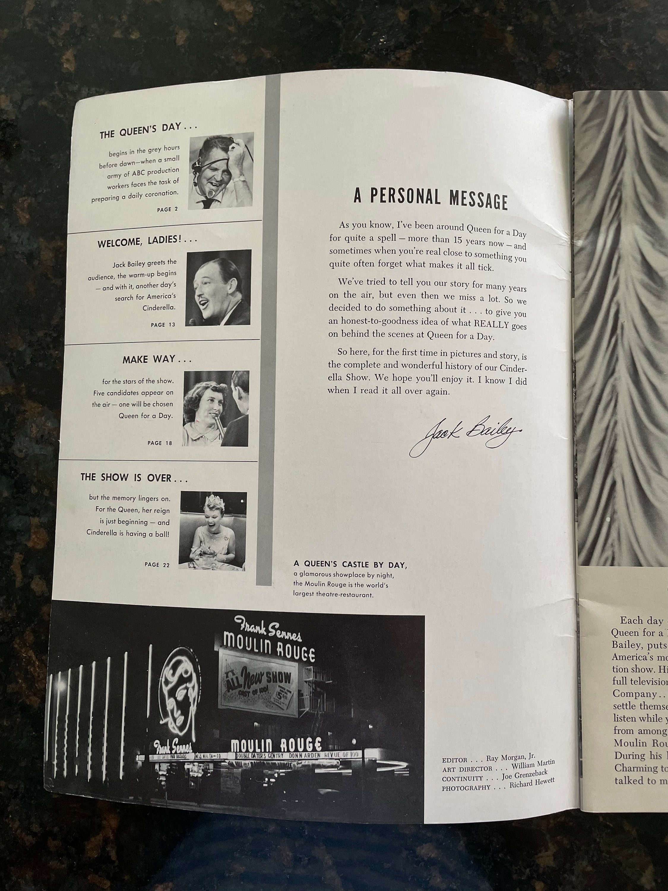 1962 QUEEN FOR a DAY Souvenir Program Booklet, Complete and in ...