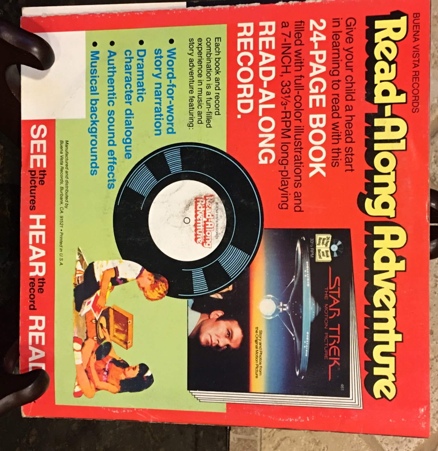 Star Trek the Motion Picture (461) Read-along Book and Record ~ Buena ...