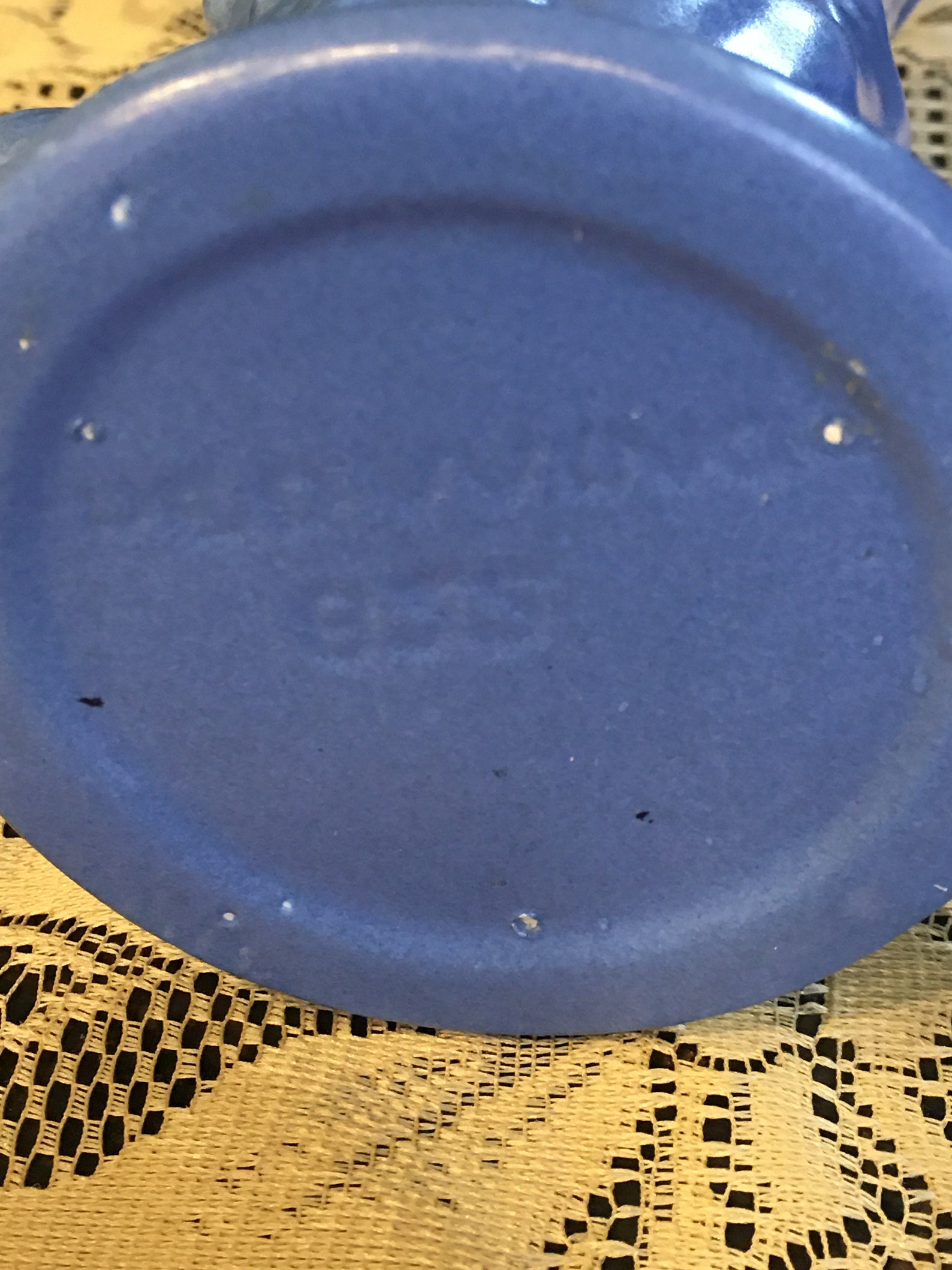 Rare Red Wing Leaf Vase 855 Blue From 1930's - Etsy