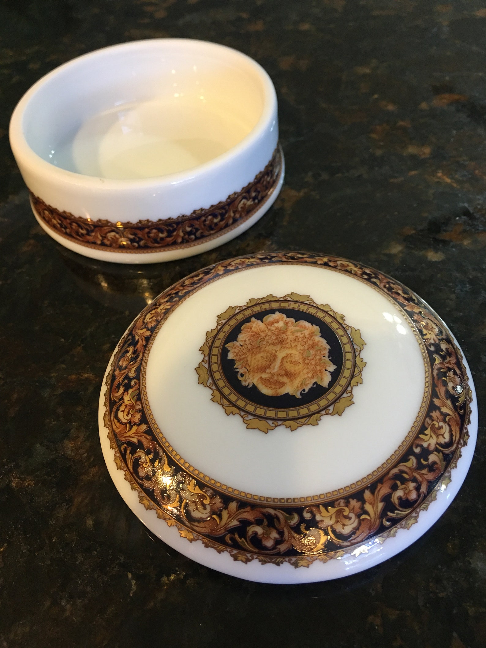 T. Limoges BACCHUS Trinket Box ~ 3.5 Inches Round ~ Stunning, Excellent ...