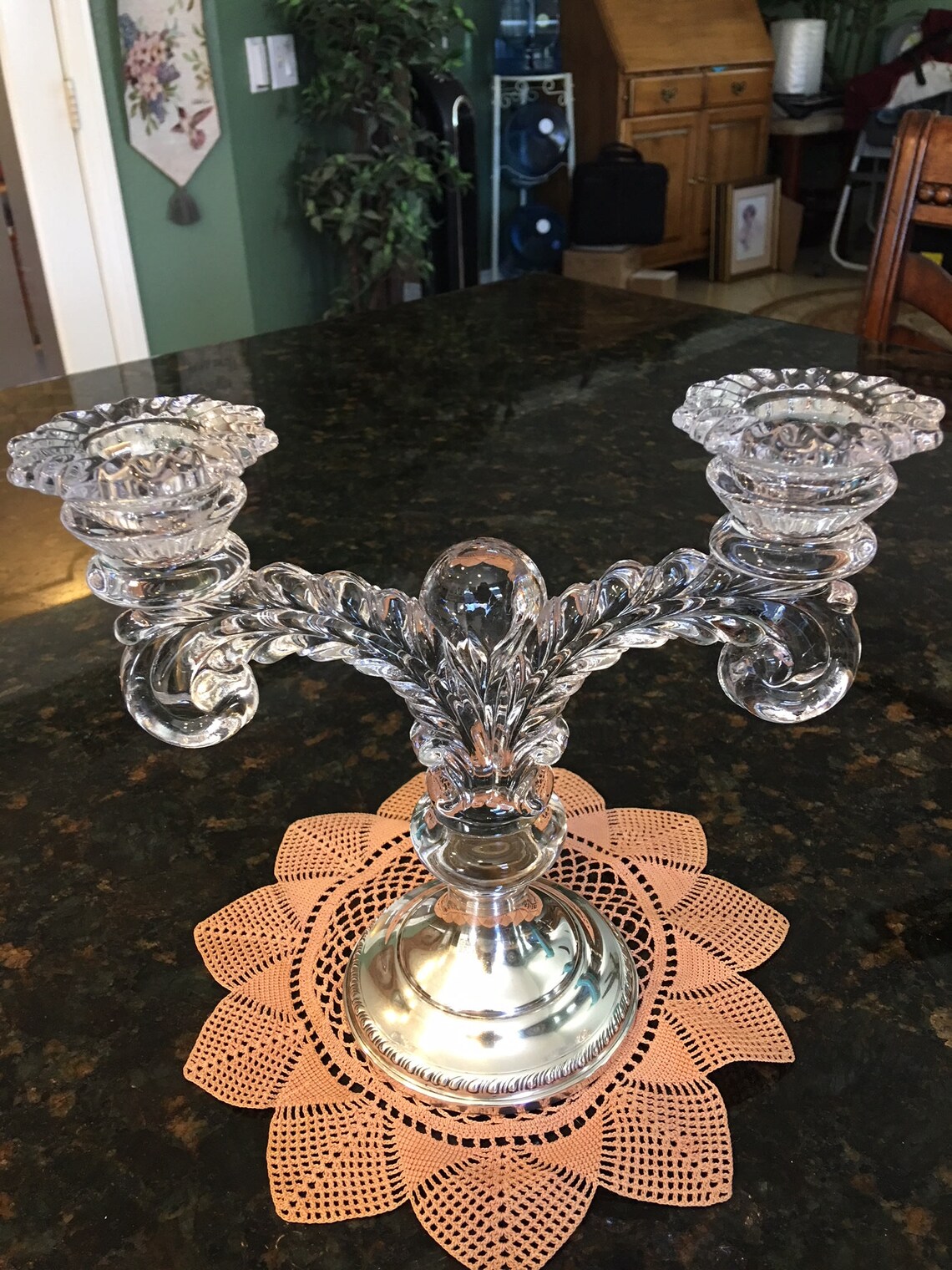 Cambridge Glass Martha 2-light Candlesticks W/ Sterling - Etsy