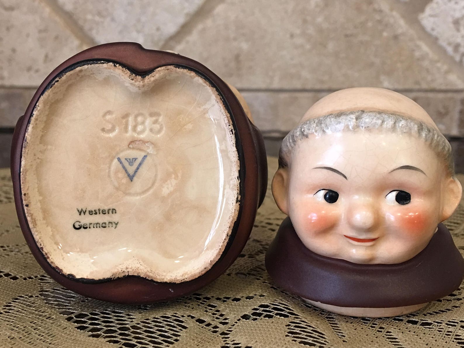 Vintage Goebel Friar Tuck Mustard Jar No Spoon S183 TMK3 - Etsy