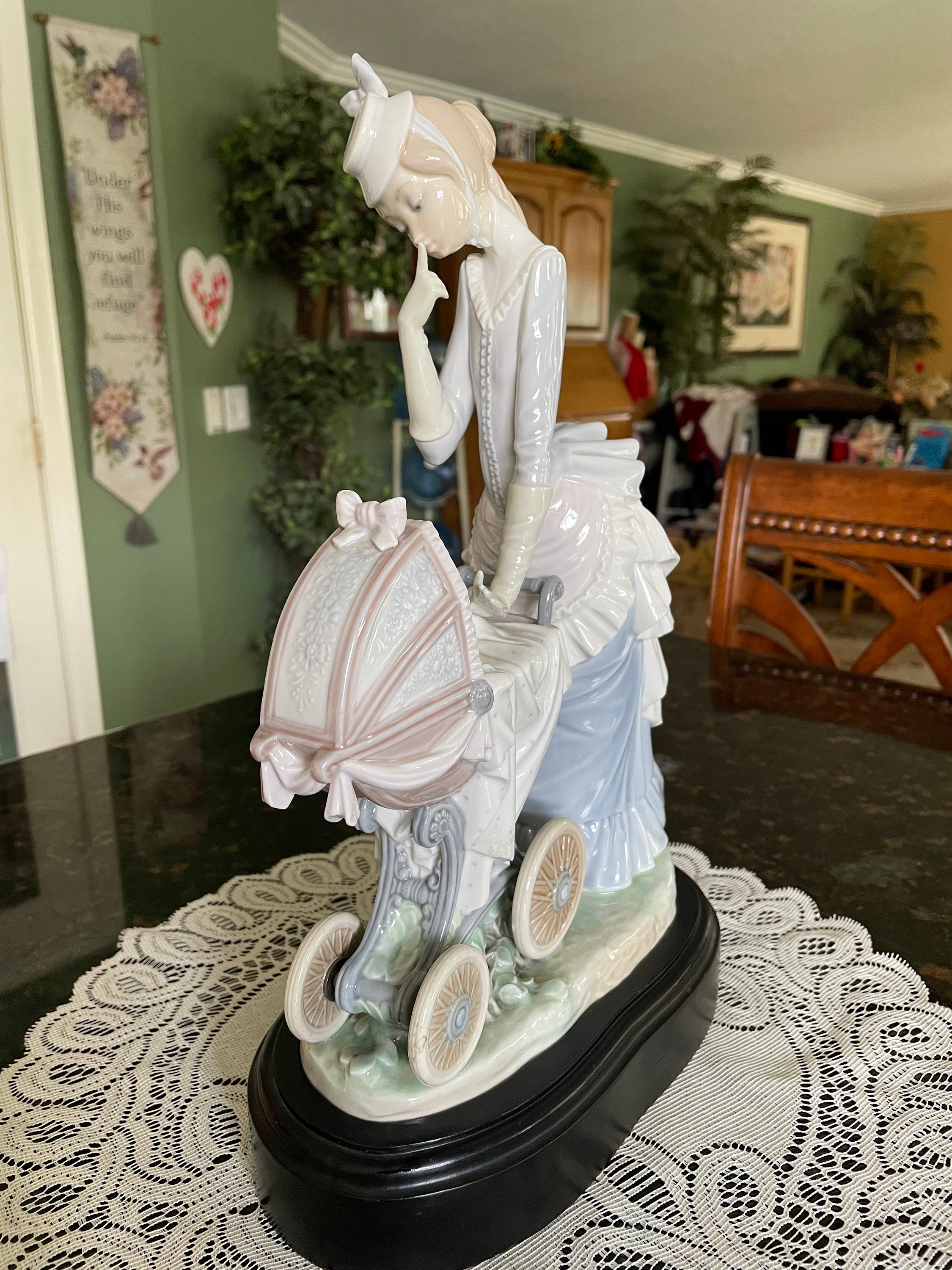 Rare Lladro "baby's Outing" MOTHER Pushing Baby in Stroller #4938 ~ on ...