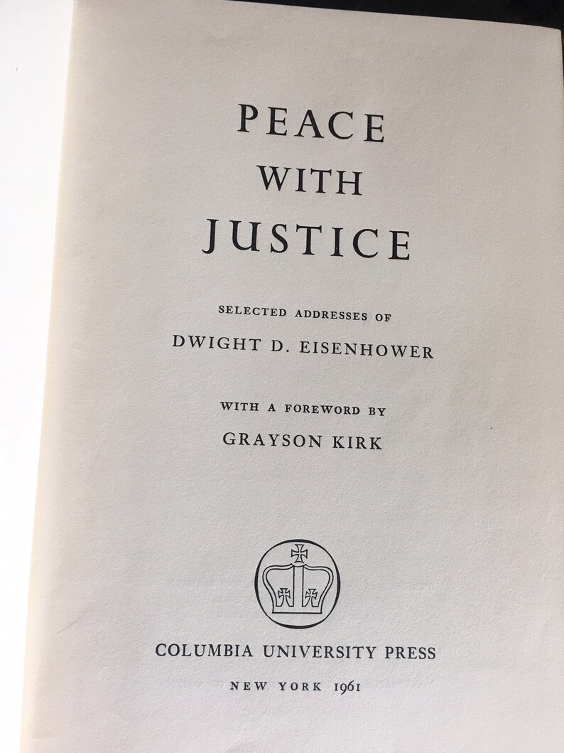 SIX Dwight D. Eisenhower~ Hardcover Books, Some 1st Edition! Peace W ...