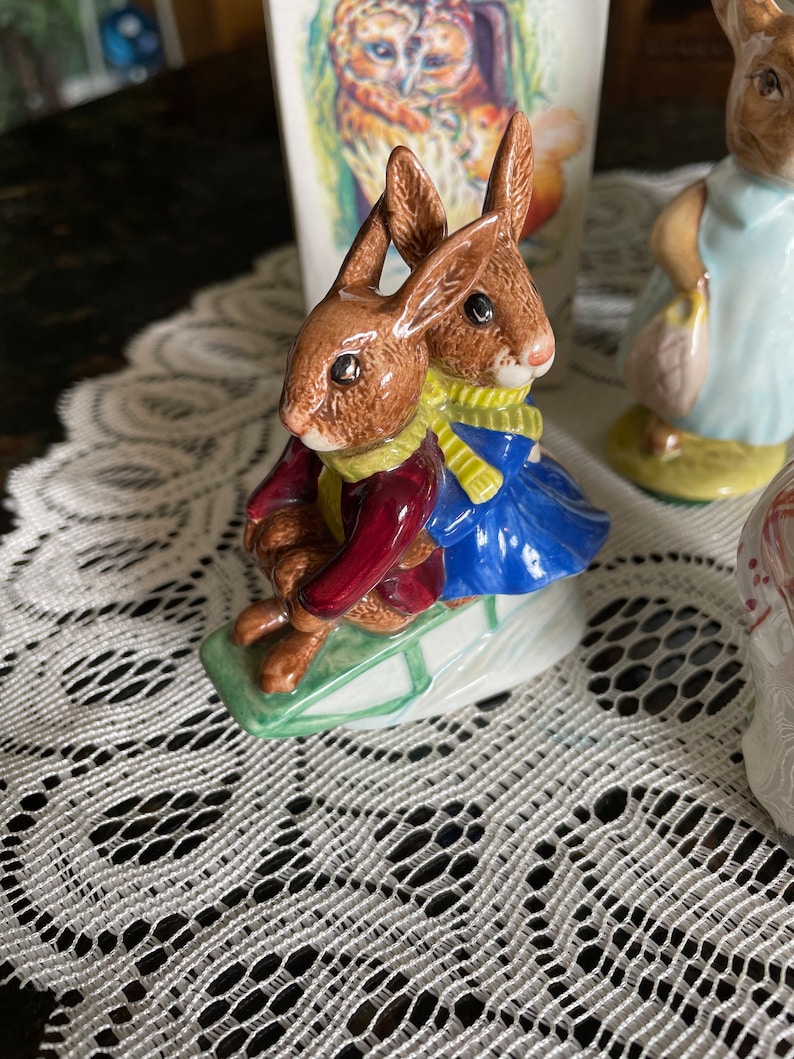 Six Beatrix Potter and Bunnykin Figurines Excellent Condition Jogging ...