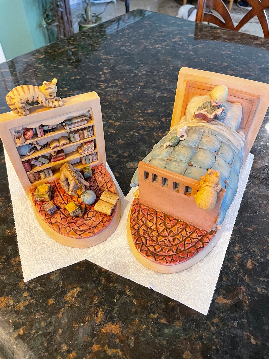 Set of Walt Disney's Charpente Winnie the Pooh Bookends Christopher ...