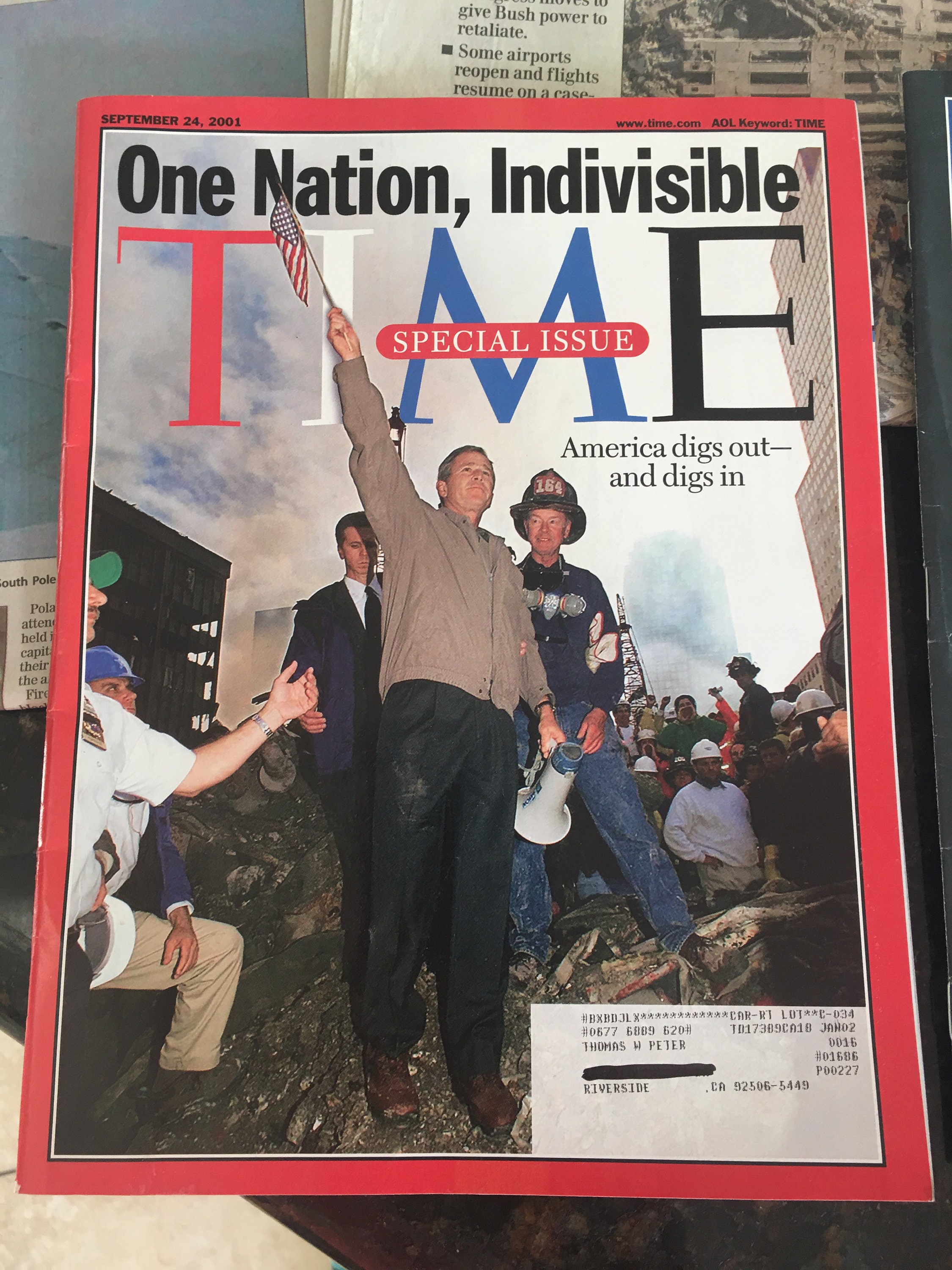 7 Pieces of Time Magazine 9/11 World Trade Twin Towers September 11 ...