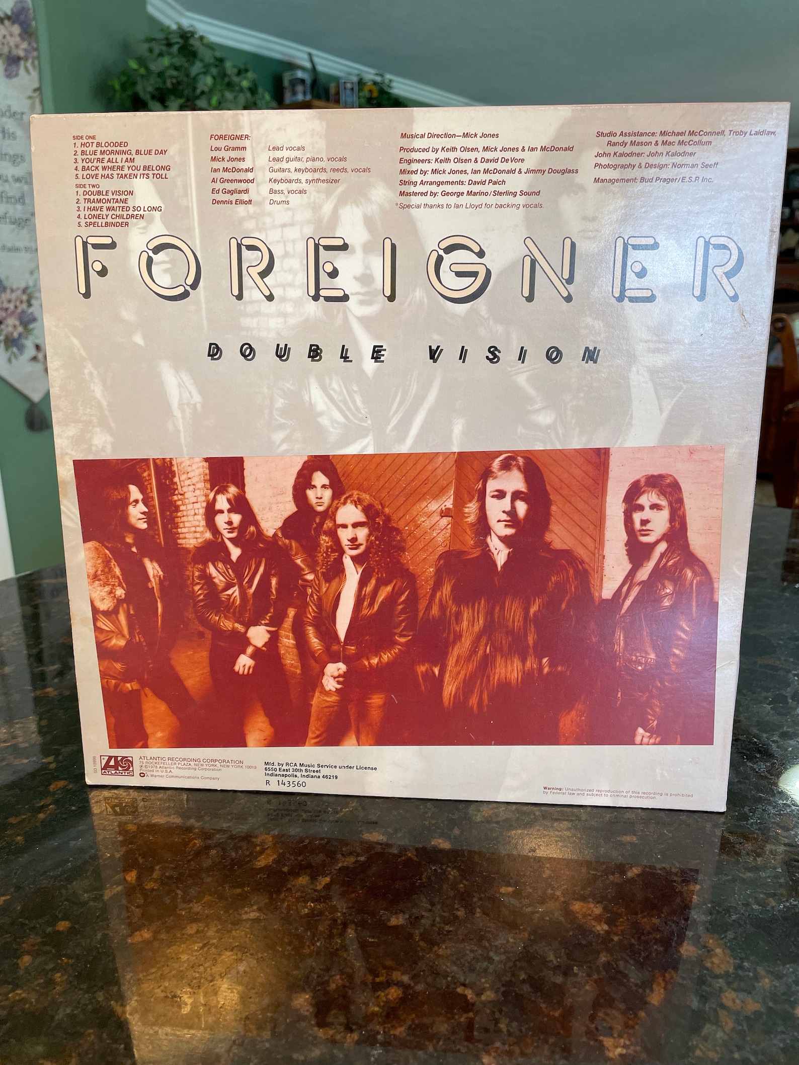 Vintage Foreigner Double Vision Atlantic SD19999 Vinyl - Etsy