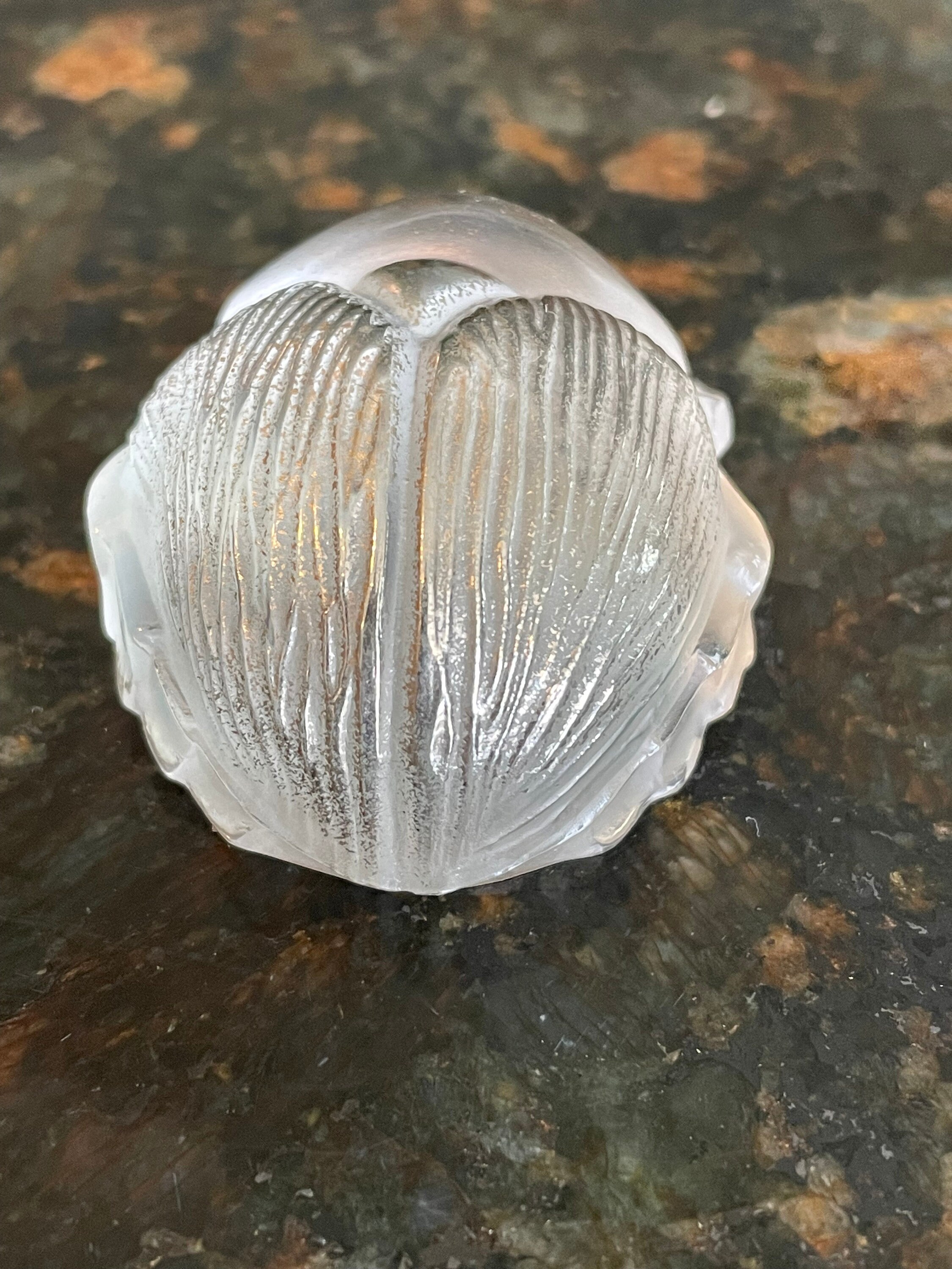 Lalique Gold Tinged Glass Scarab Perfect French Studio, Signed - Etsy