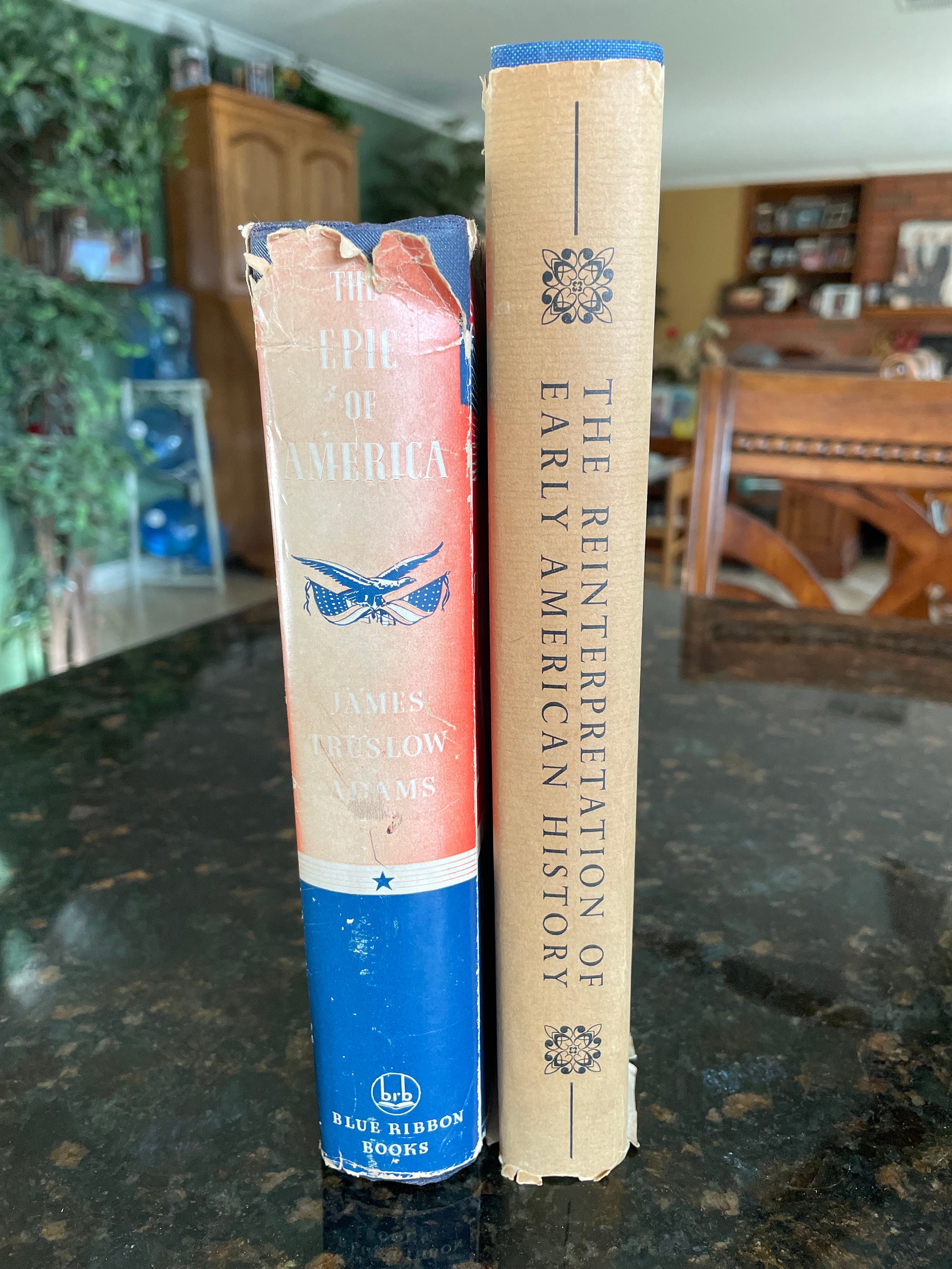 TWO First Edition History Books: the Epic of America 1931 and - Etsy