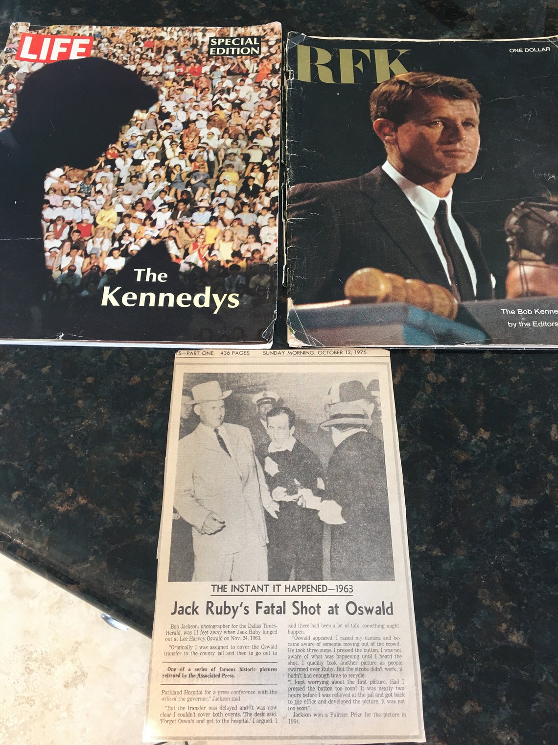 TWO Kennedy Magazines: LOOK Magazine RFK the Bobby Kennedy We Knew and ...