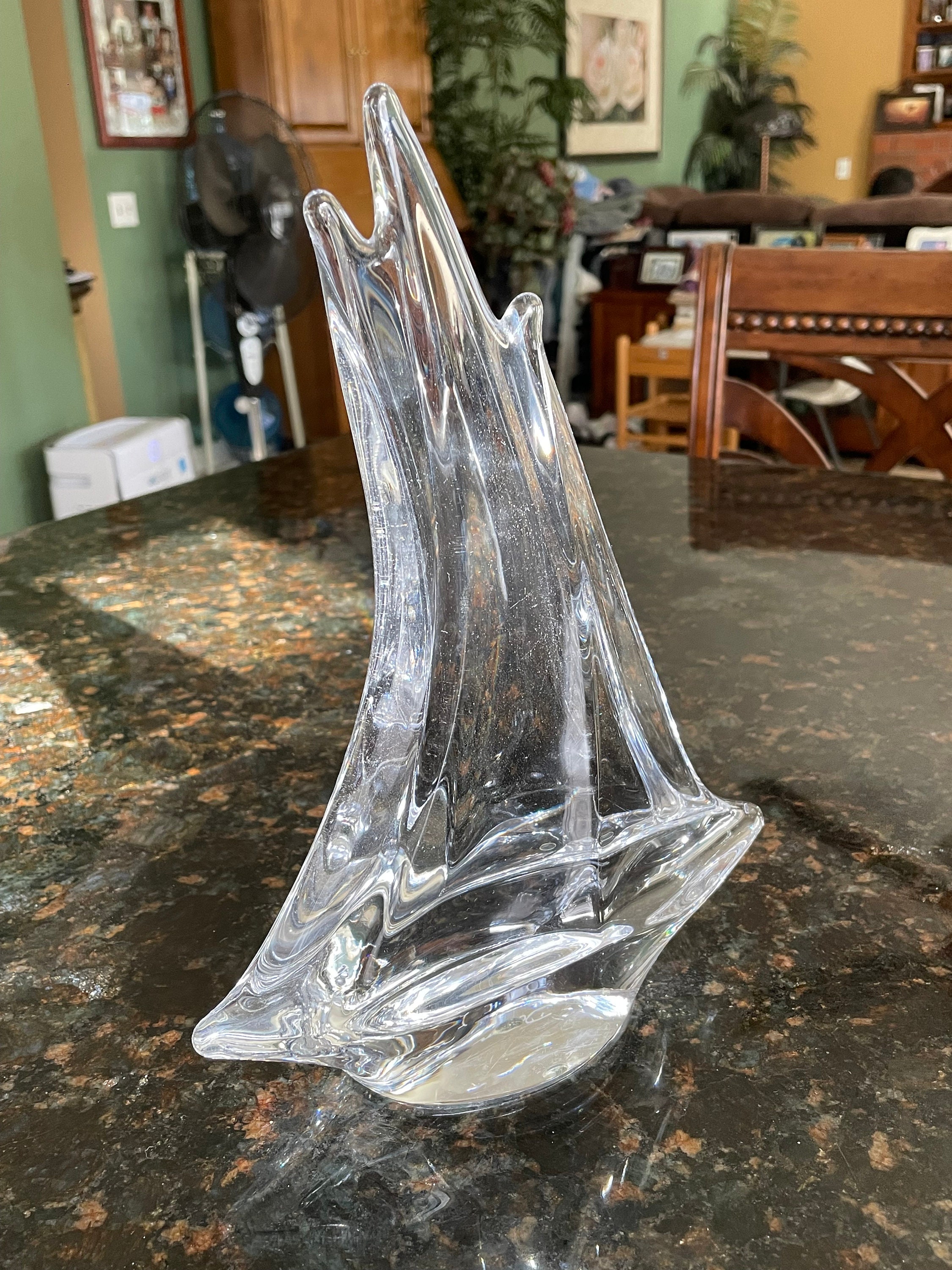Daum France TRIPLE MAST Sailboat/schooner 10 1/2 Crystal - Etsy