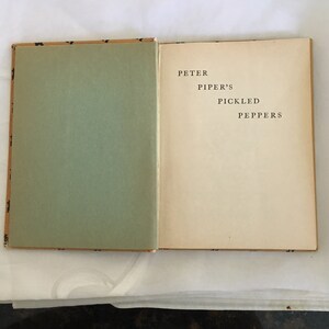 Peter Piper's Pickled Peppers - 1st Edition ~ 1942 ~ Hardcover!! Mabel ...