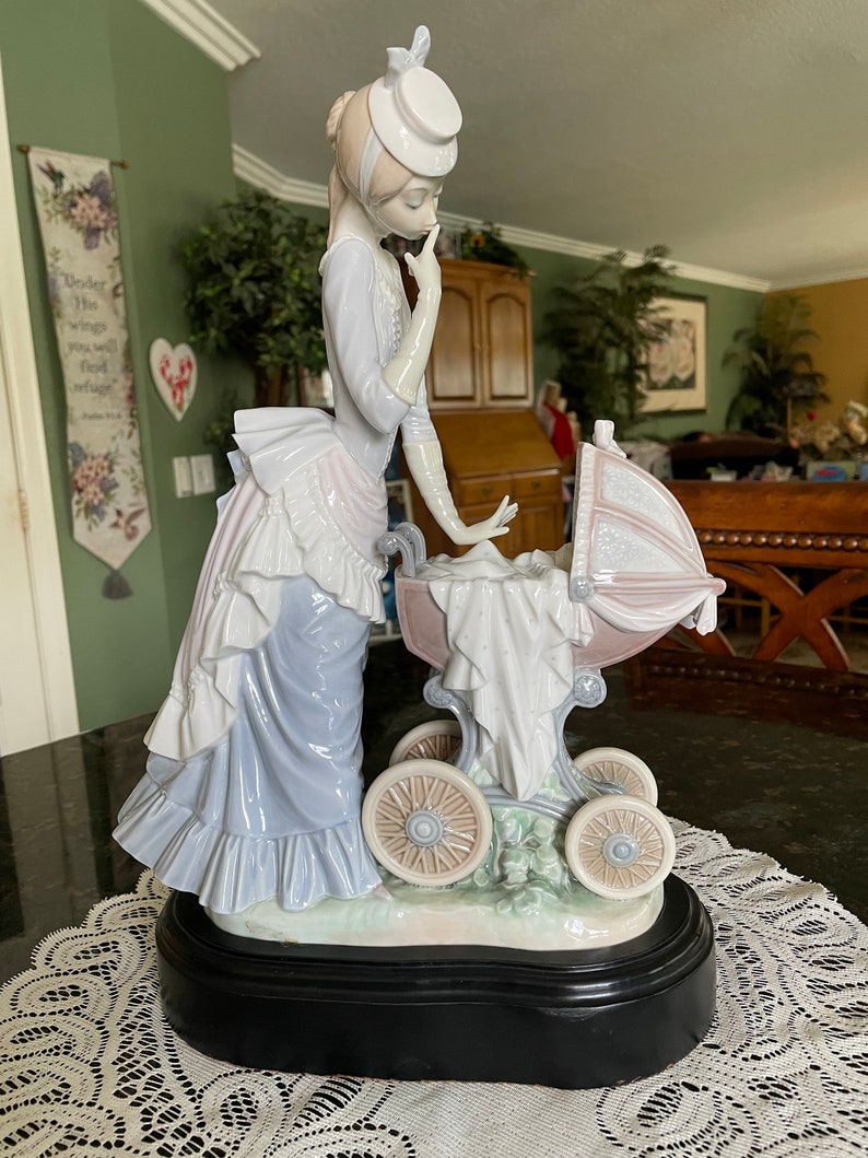 Rare Lladro "baby's Outing" MOTHER Pushing Baby in Stroller #4938 ~ on ...