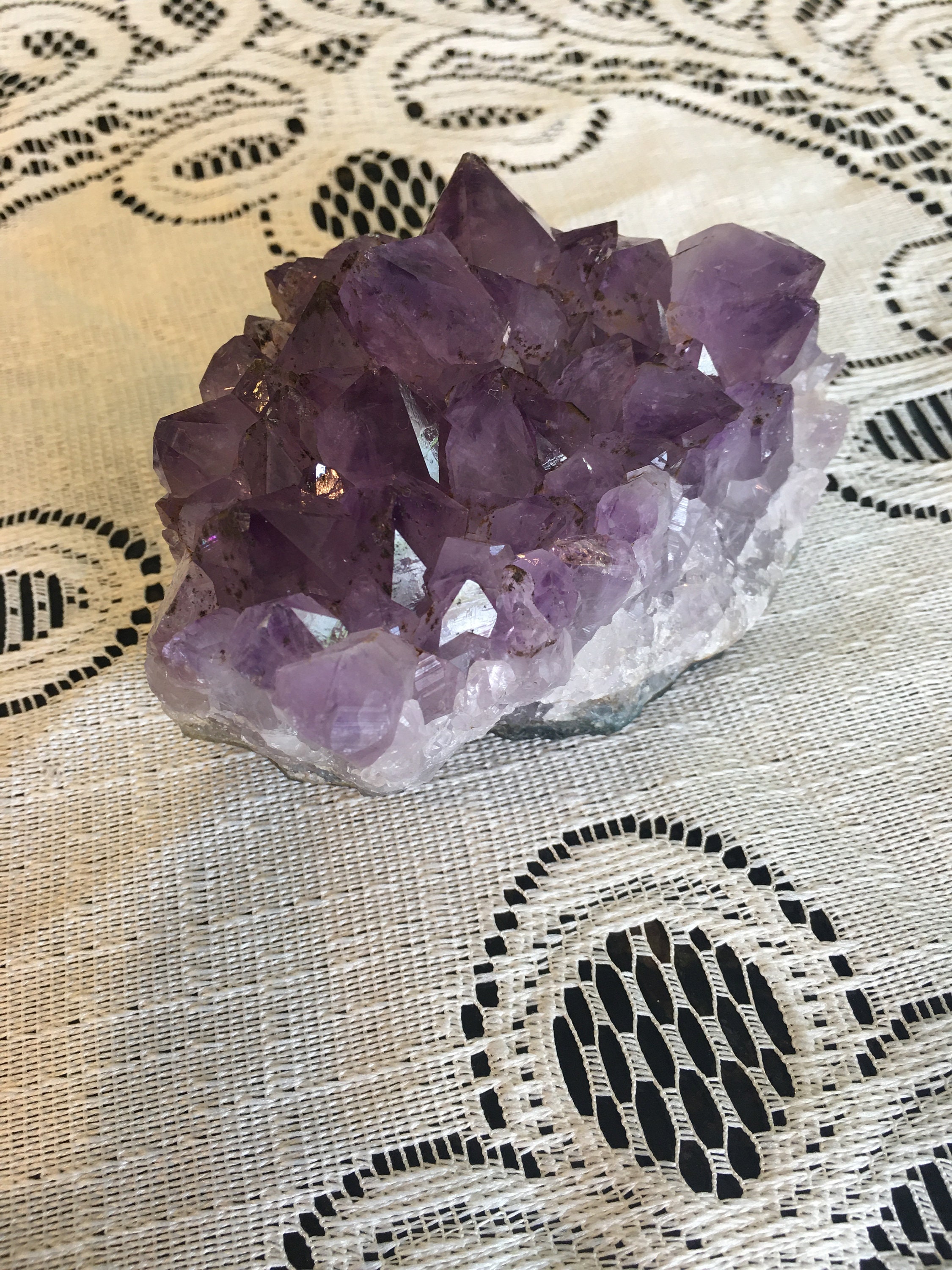 Large Purple Geode Amethyst Cut Base Raw Amethyst Crystal - Etsy UK