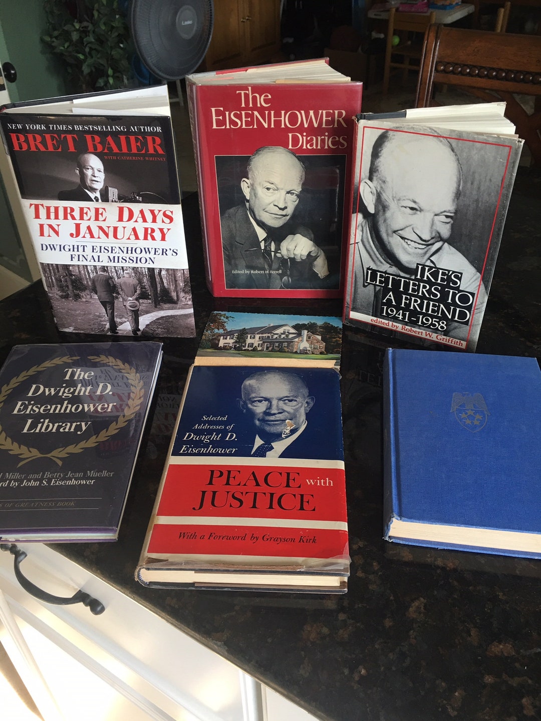 SIX Dwight D. Eisenhower~ Hardcover Books, Some 1st Edition! Peace W ...