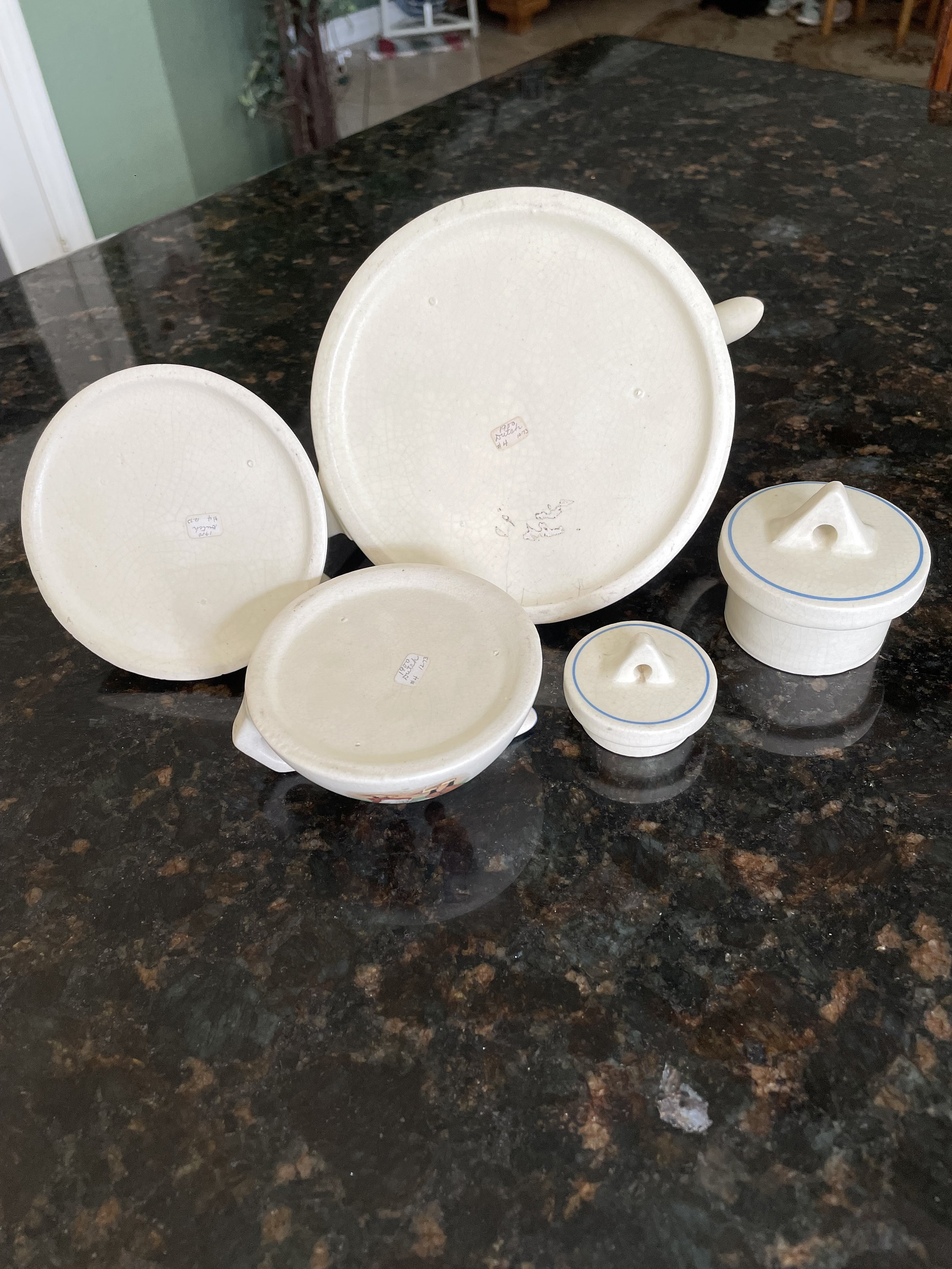 1910 Roseville Pottery Dutch Creamware Tea Set: Teapot - Etsy