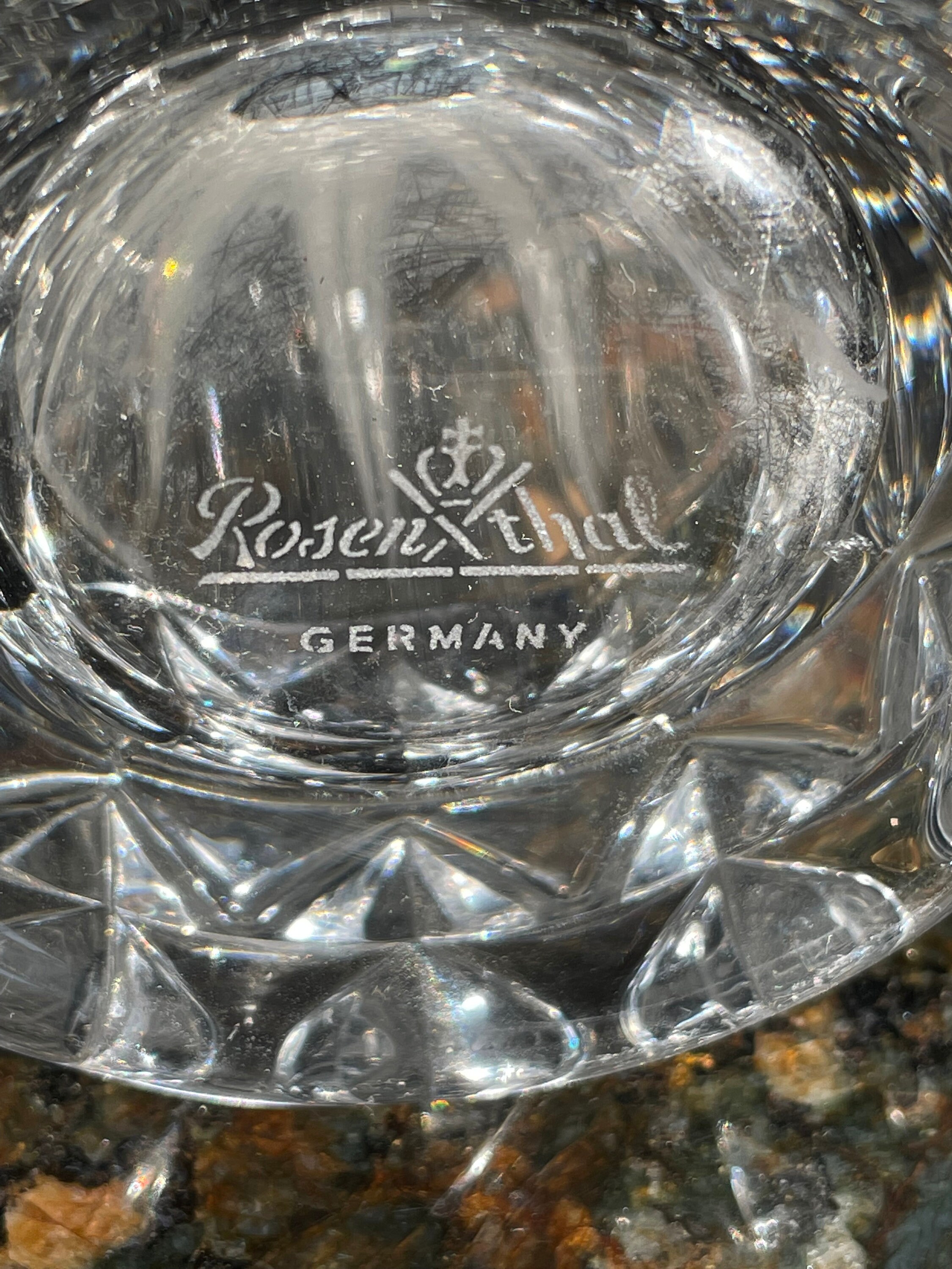Vintage Signed ROSENTHAL Classic Germany Heavy Crystal Tall - Etsy