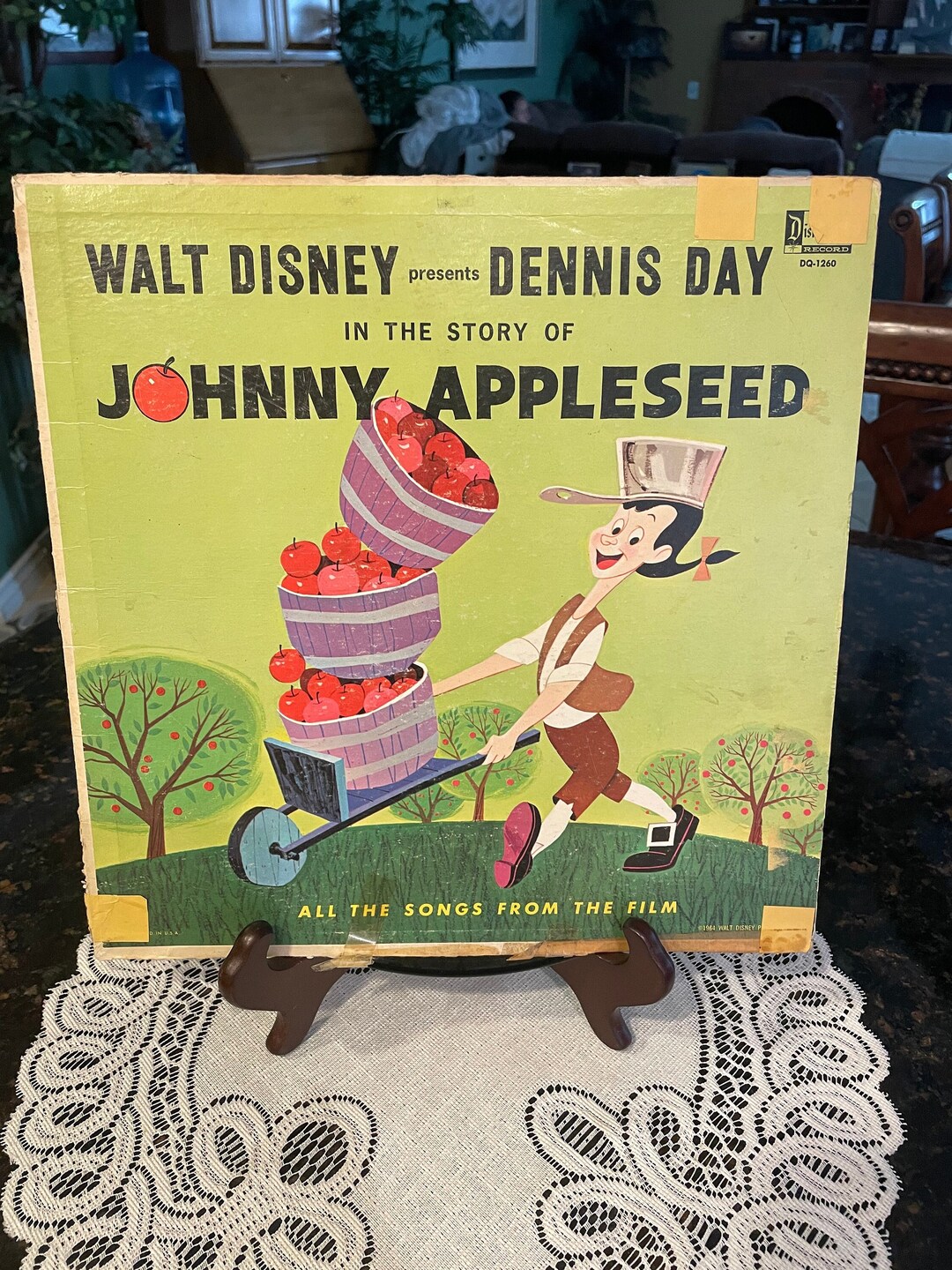 Vintage Disneyland Johnny Appleseed Vinyl LP Record DQ-1260 From 1964 - Etsy