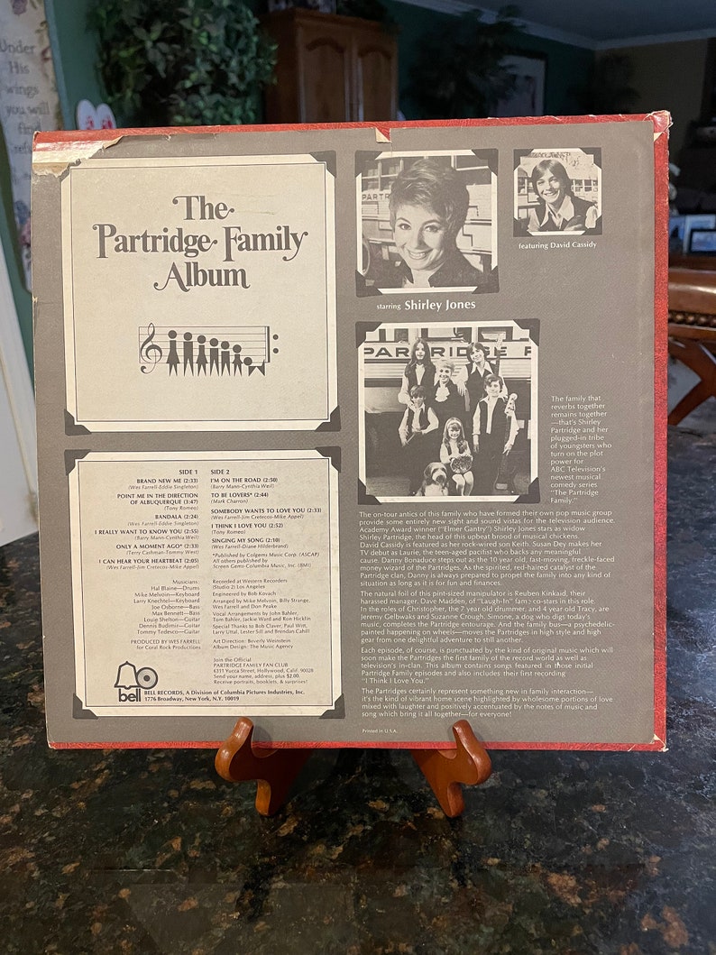 Vintage, the Partridge Family Album Vinyl LP Record - Bell 6050 - Etsy
