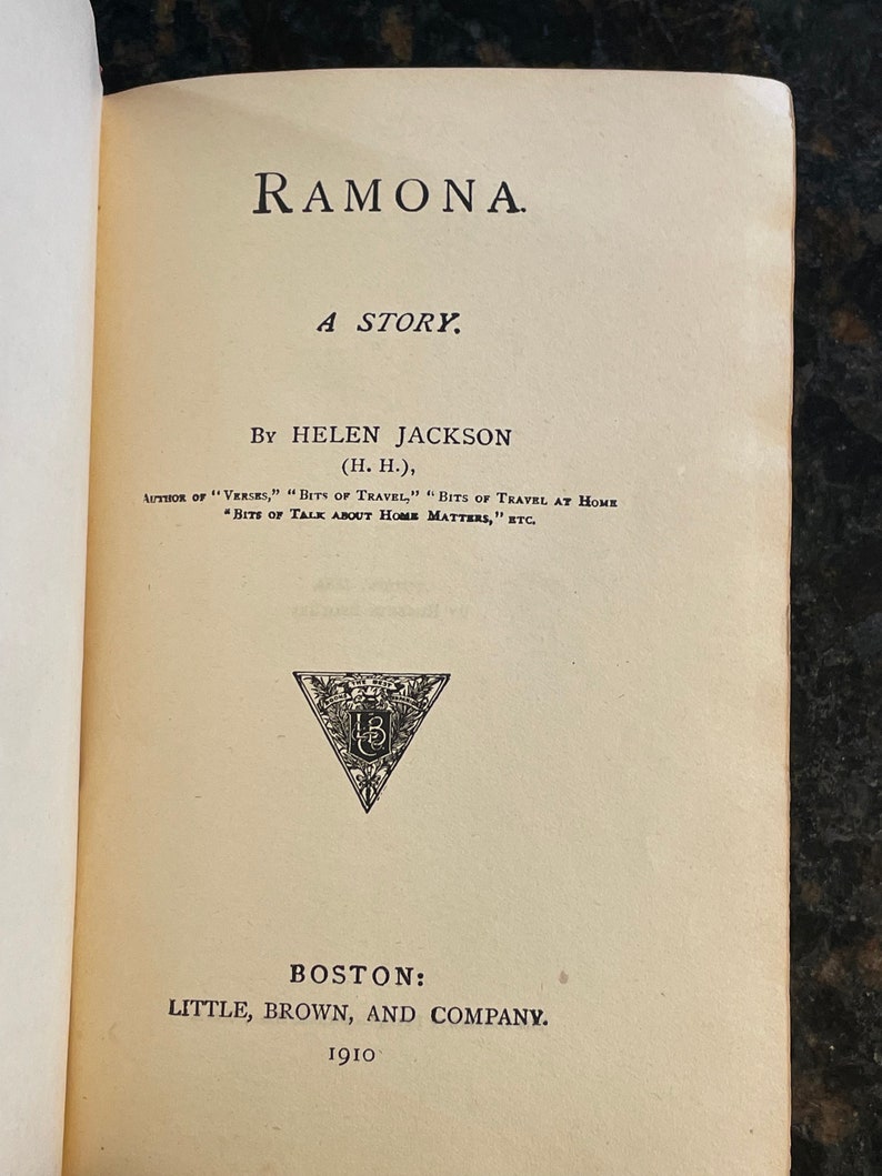Ramona: A Story by Helen Hunt Jackson, Published by Little, Brown ...