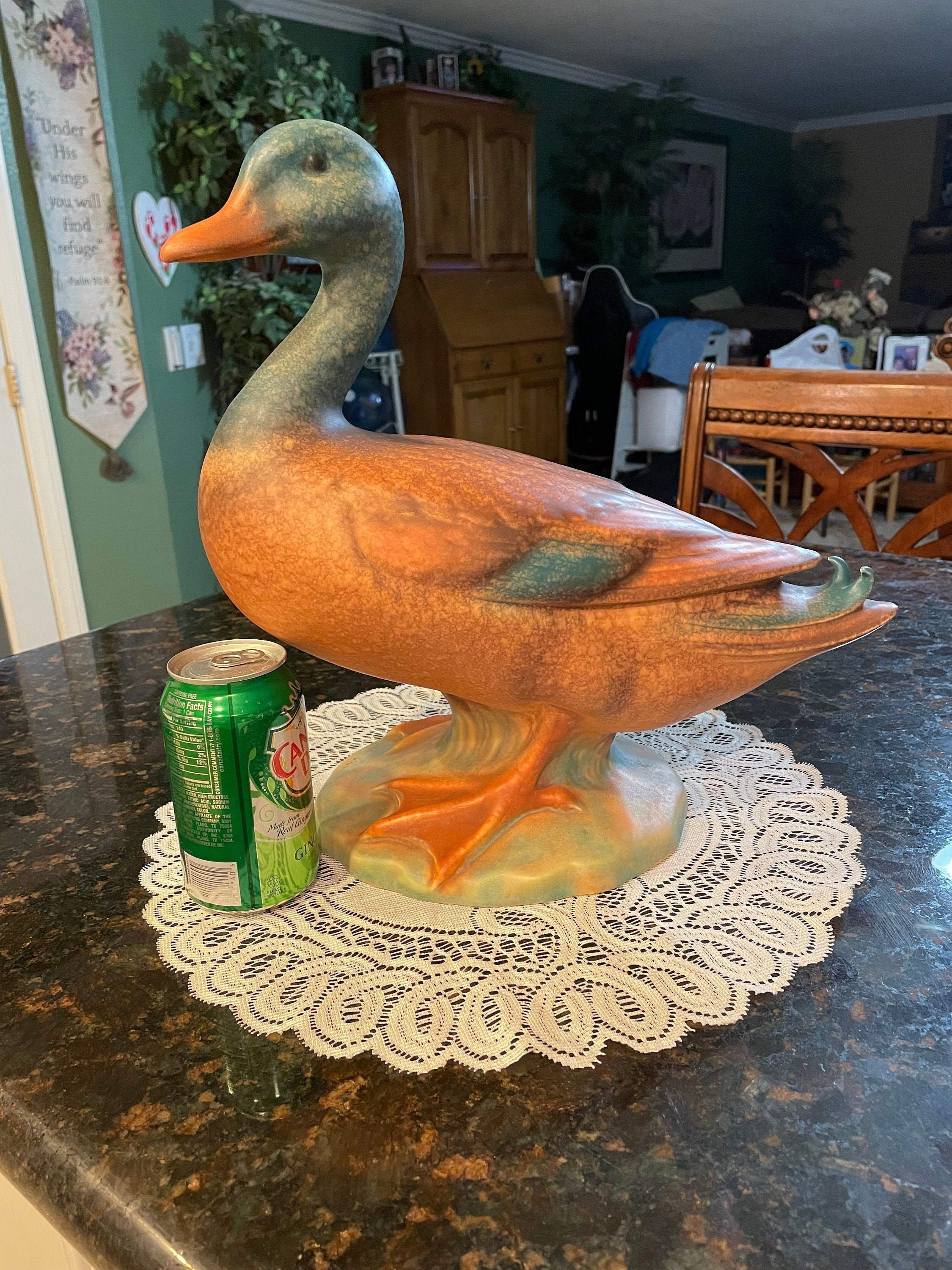 HUGE Goebel Mallard Duck From the 1960s 14 Inches Tall and 15 Inches ...