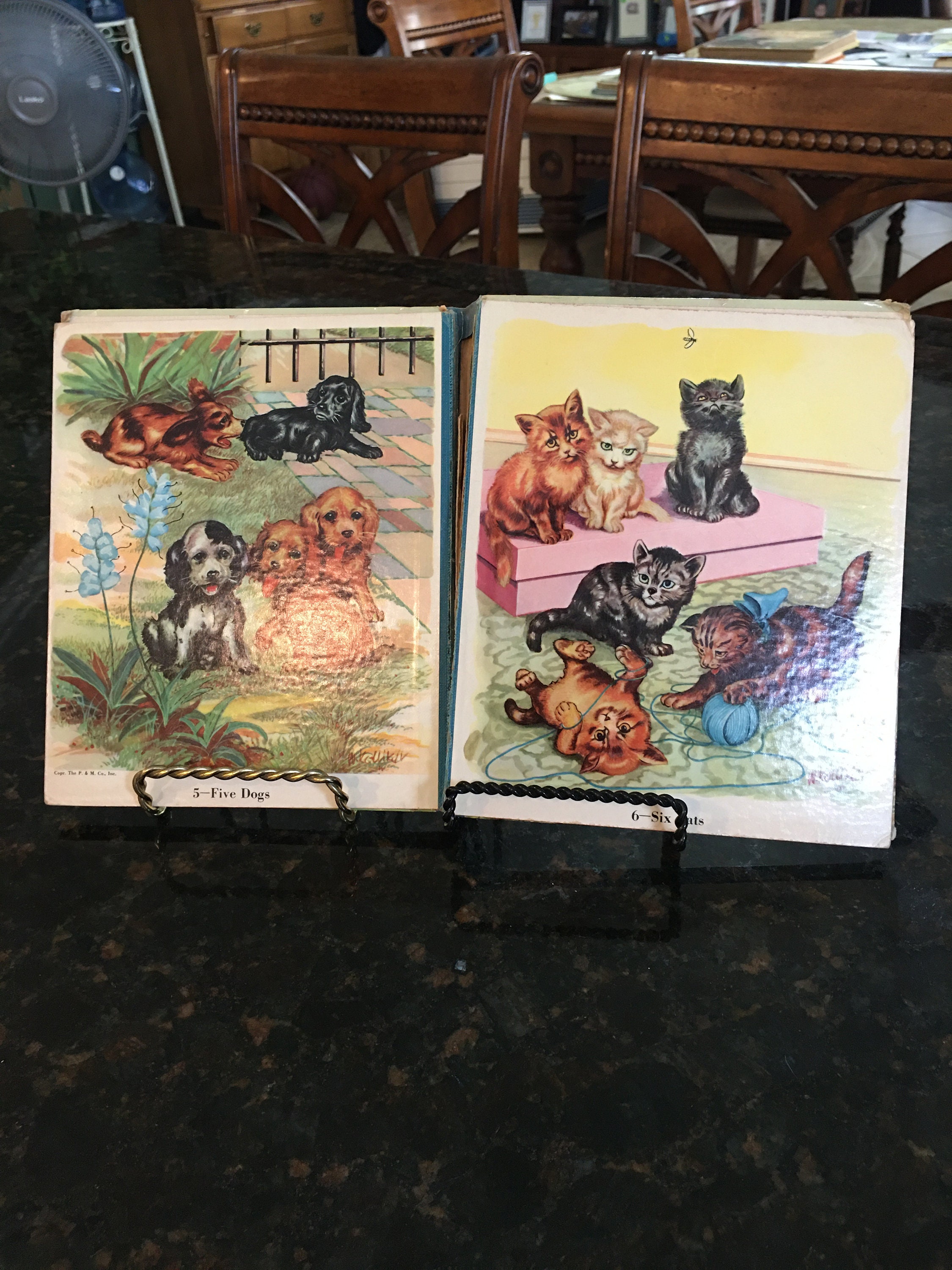 Rare--1939--vintage 1-2-3 Picture Book, Board Bk, 1939, the Platt ...