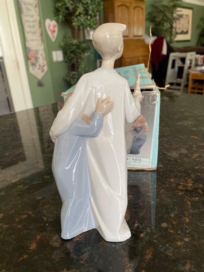 Lladro #4874 Boy With Candle Glaze Finish Retired, Mint Condition ~ in ...