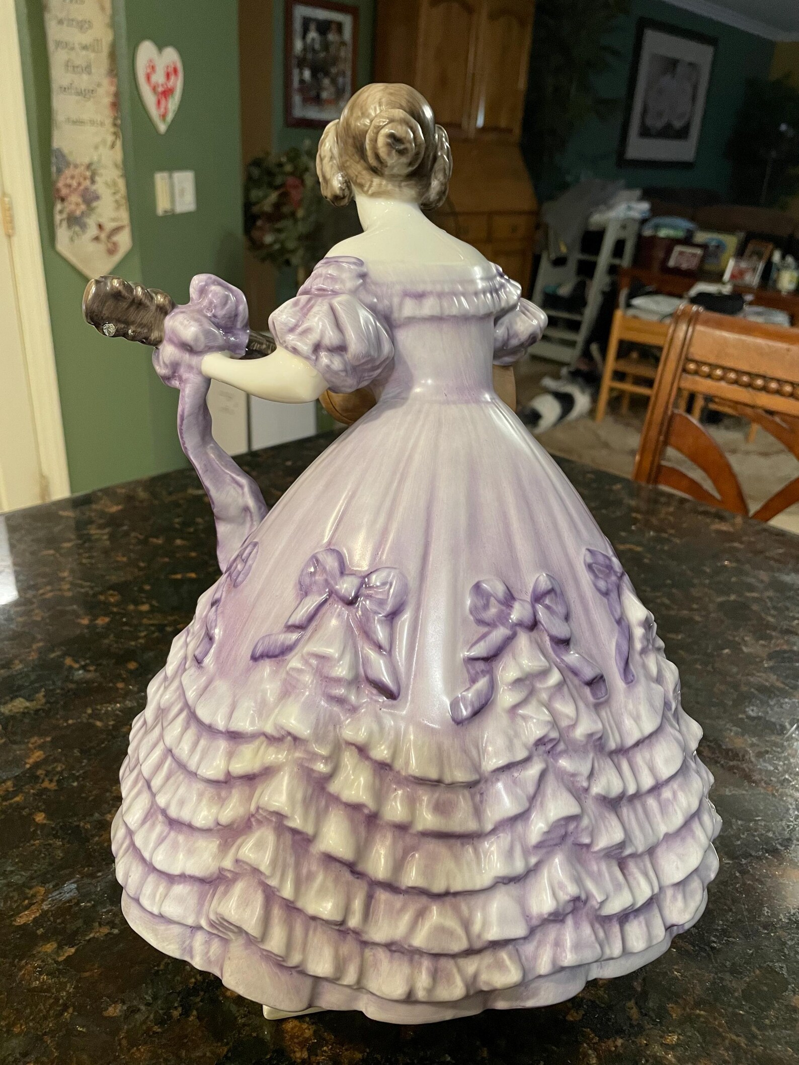 Herend Porcelain Large Opera Singer DERYNE ROZA SZEPPATAKI, With Guitar ...