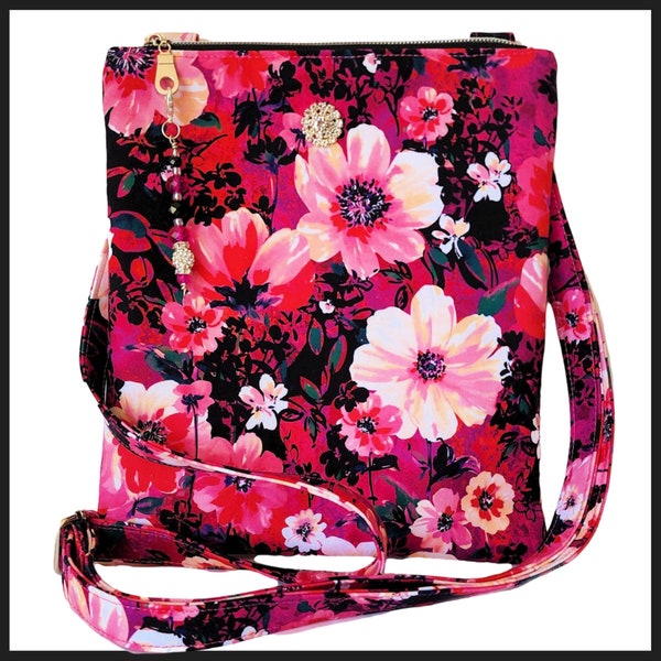 Floral Crossbody Bag - Etsy
