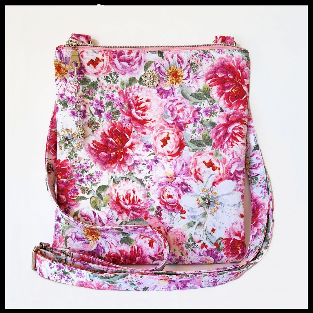 Floral Crossbody Bag, Spring Floral Purse, Bag, Gift Item for Her ...