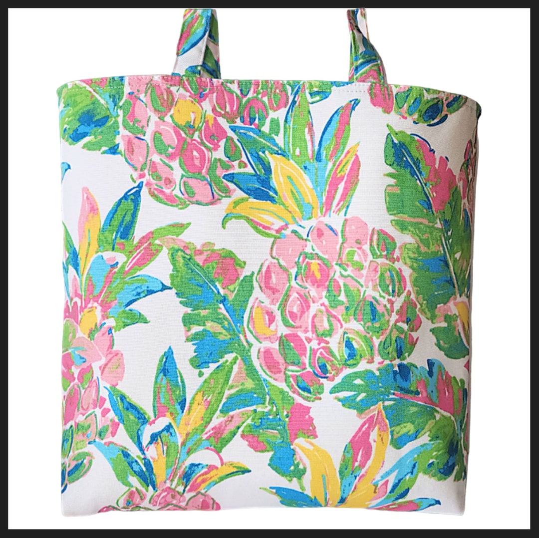 Tropical Pineapple Tote Bag, Tropical Pineapple Shoulder Bag Purse ...