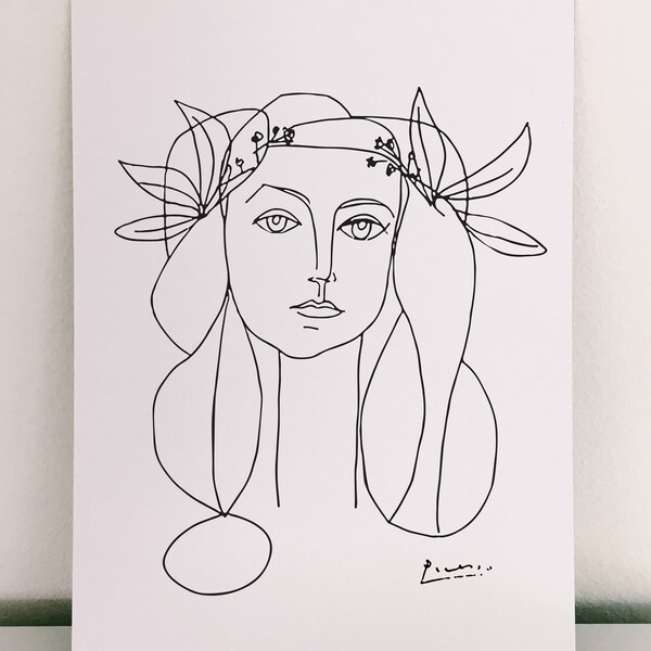 Picasso Sketch - Etsy