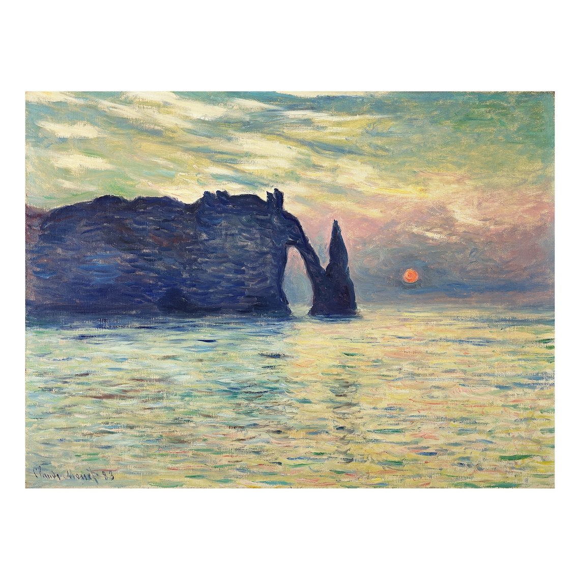 Claude Monet Sea and Sunset Landscape Print in Impressionist Style - Etsy