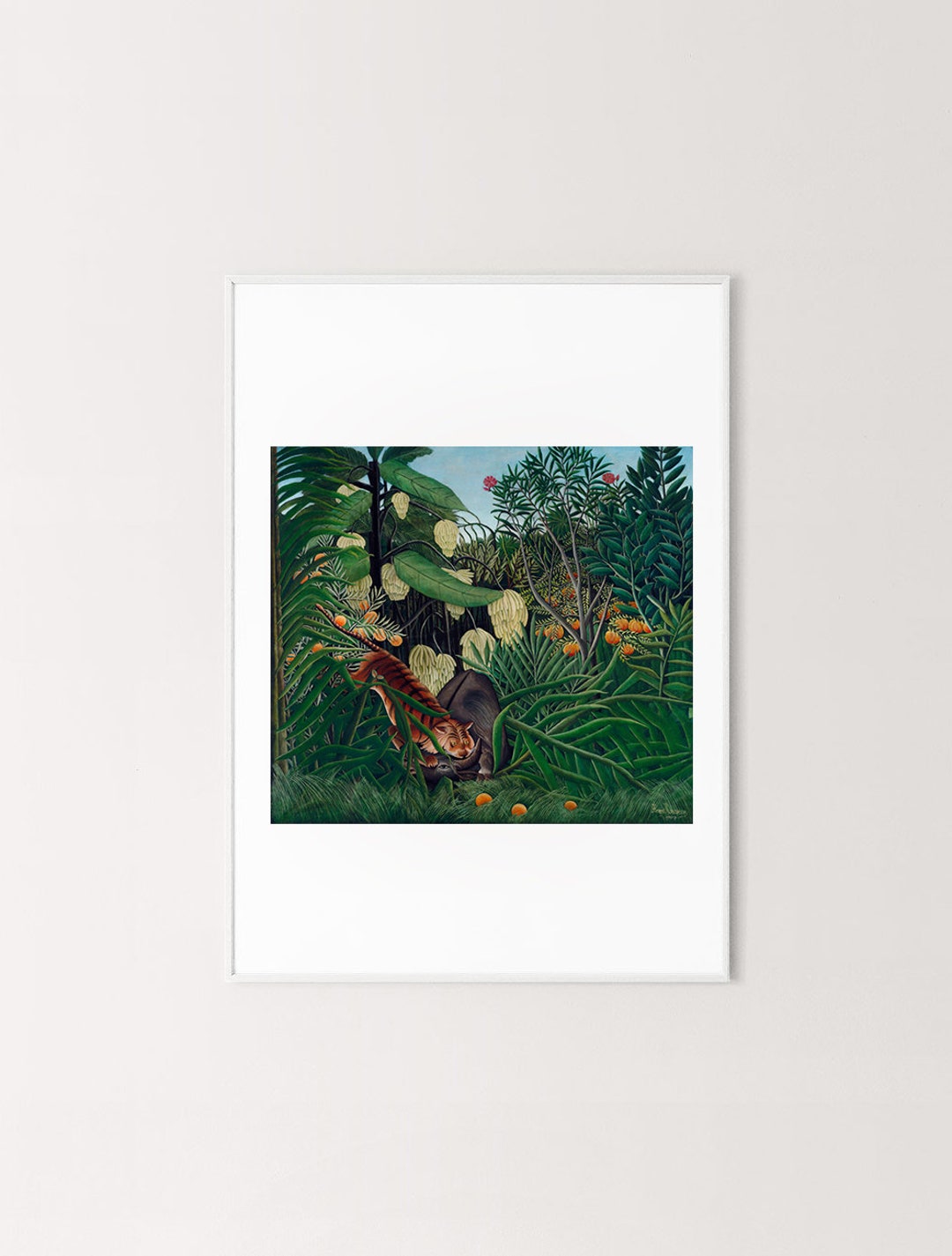 Henri Rousseau Tigers in Tropical Jungle Art Print Poster - Etsy