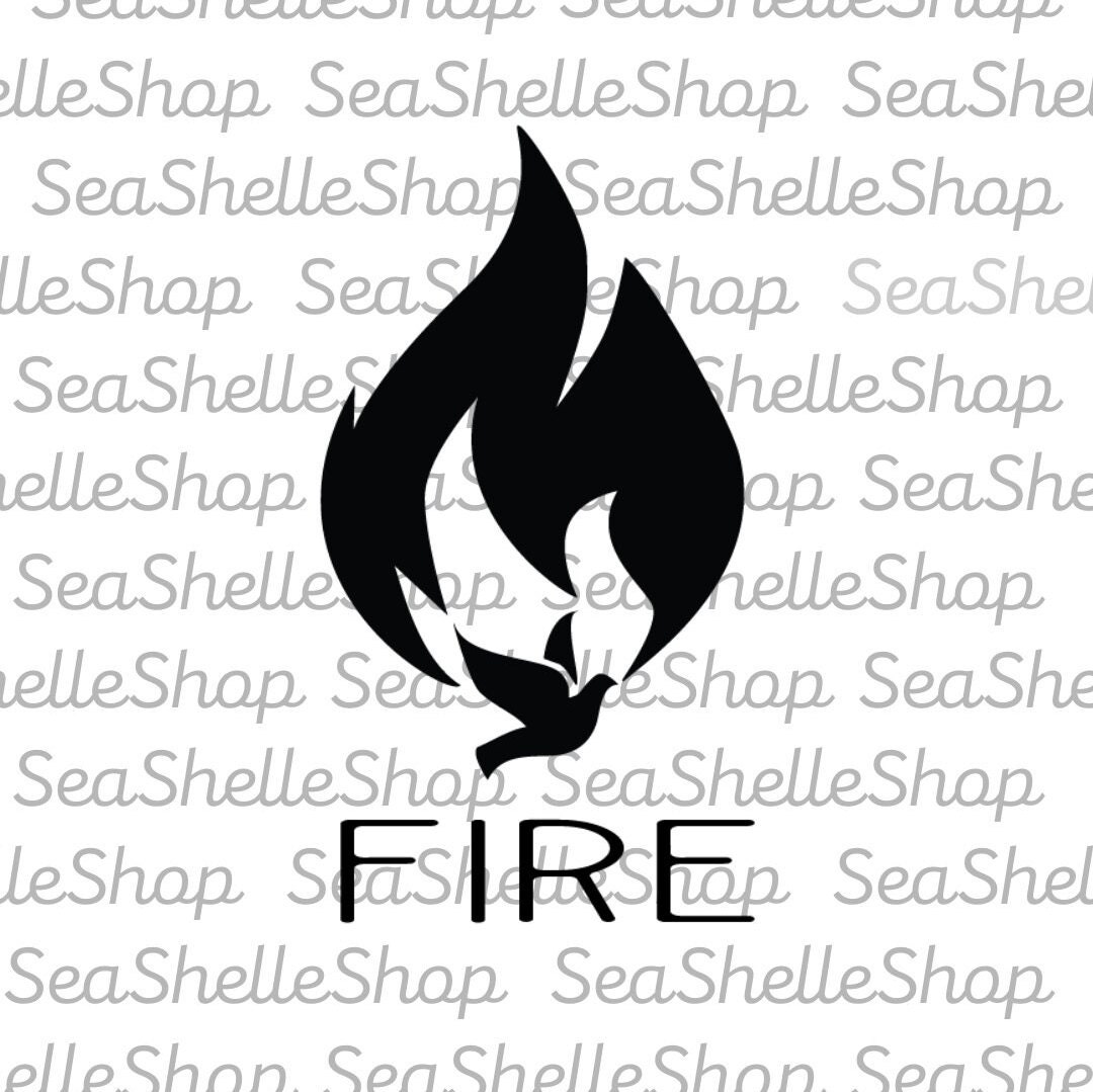 Fire Holy Spirit Dove SVG PNG - Etsy