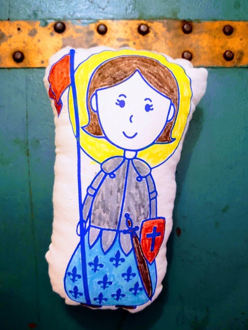 St. Joan of Arc Layered SVG PNG Catholic Kids Cut File - Etsy