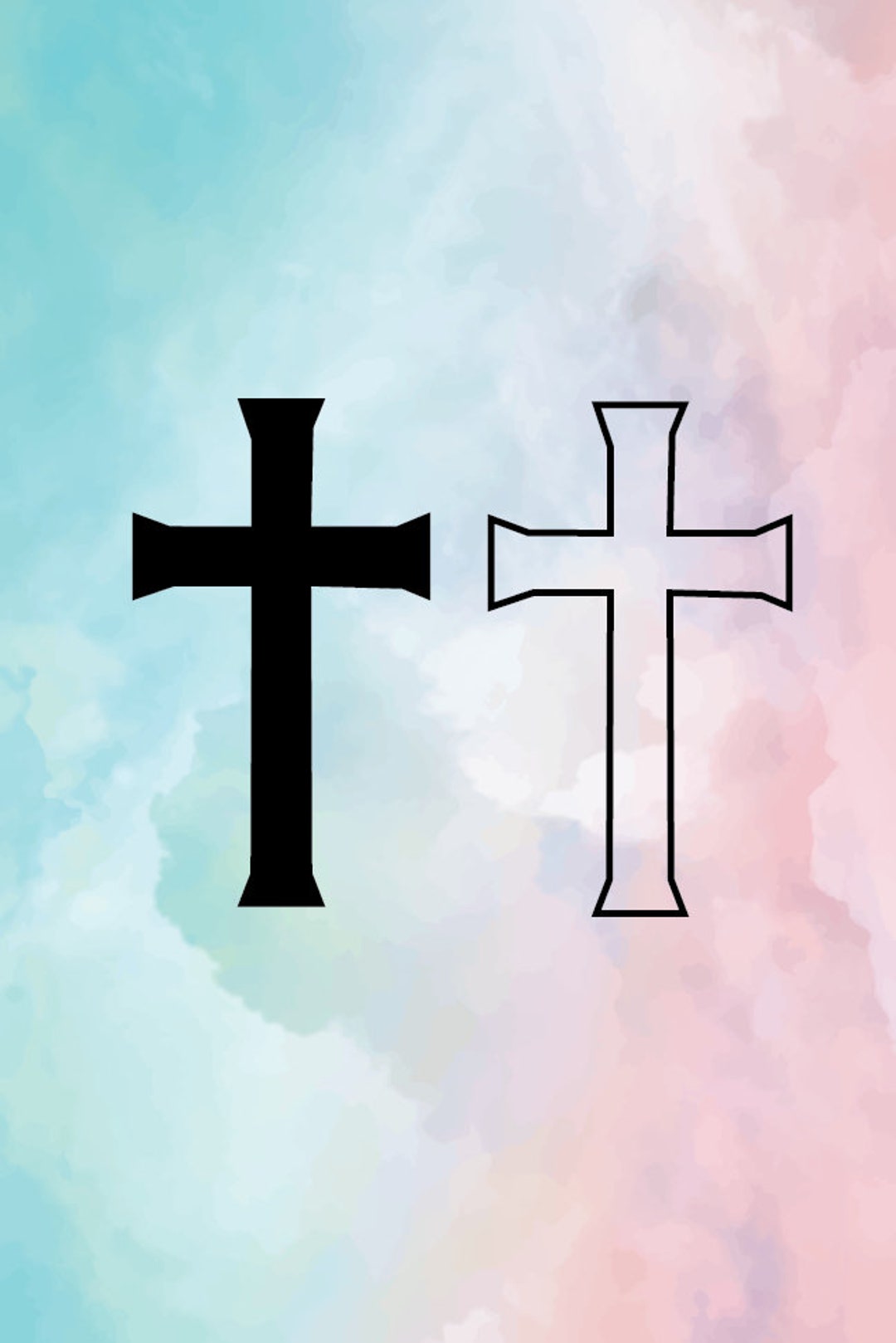 Simple Cross SVG PNG - Etsy